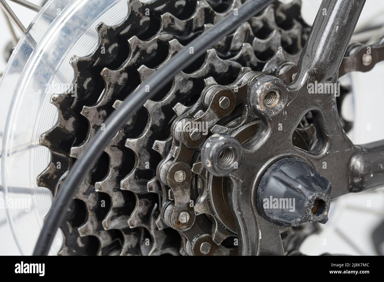 Gear set of a bicycle Stock Photo - Alamy