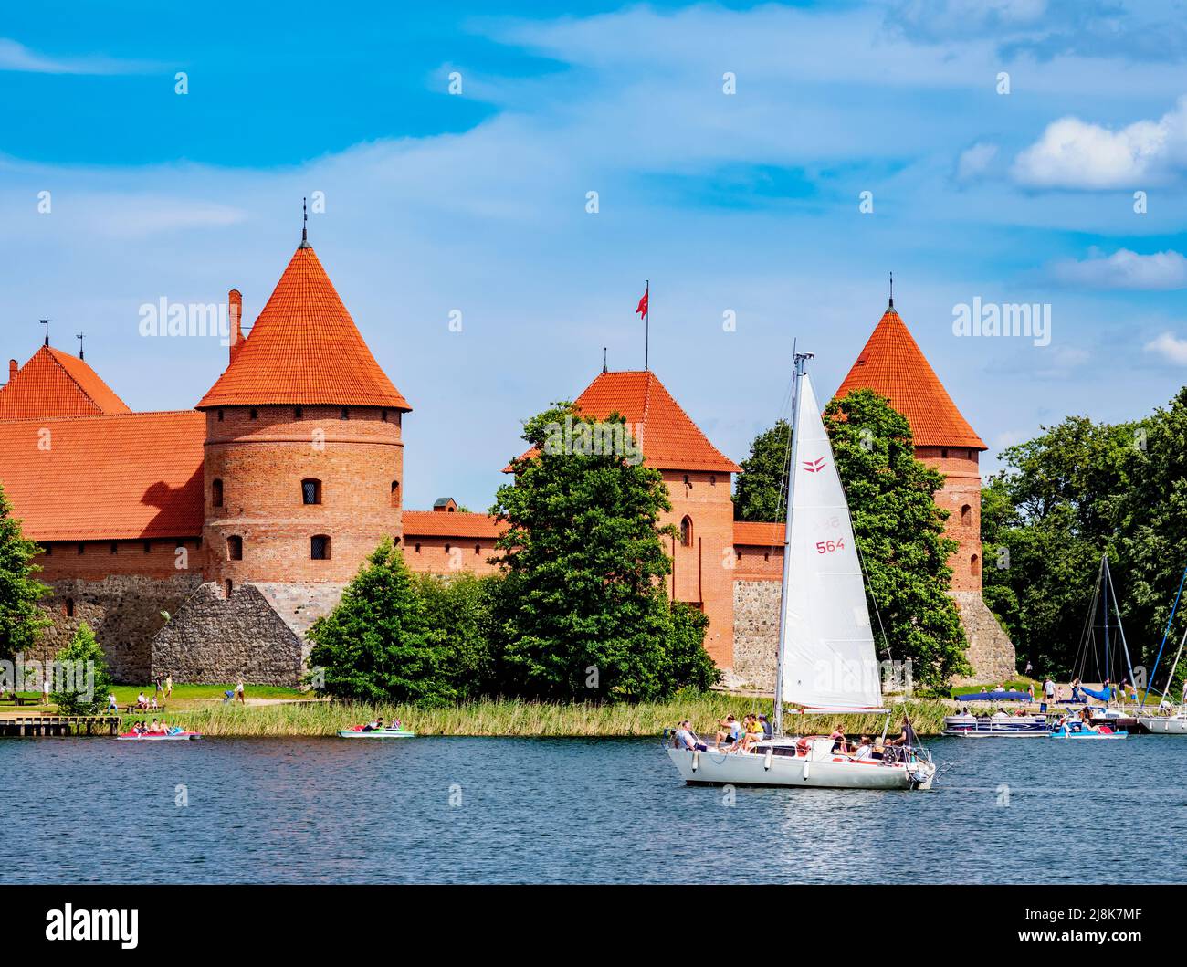 Trakai Island Castle, Lake Galve, Trakai, Lithuania Stock Photo - Alamy