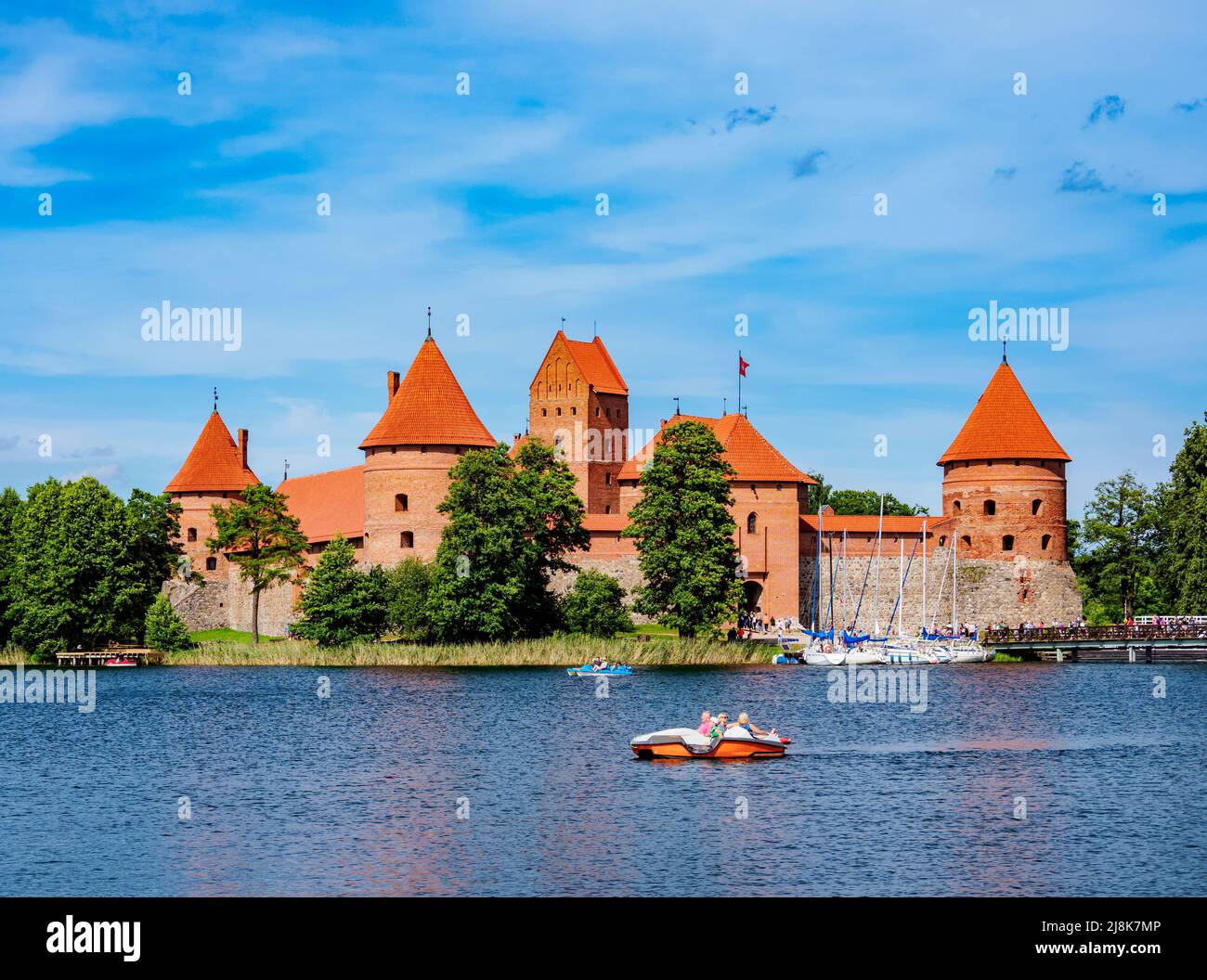 Trakai Island Castle, Lake Galve, Trakai, Lithuania Stock Photo - Alamy