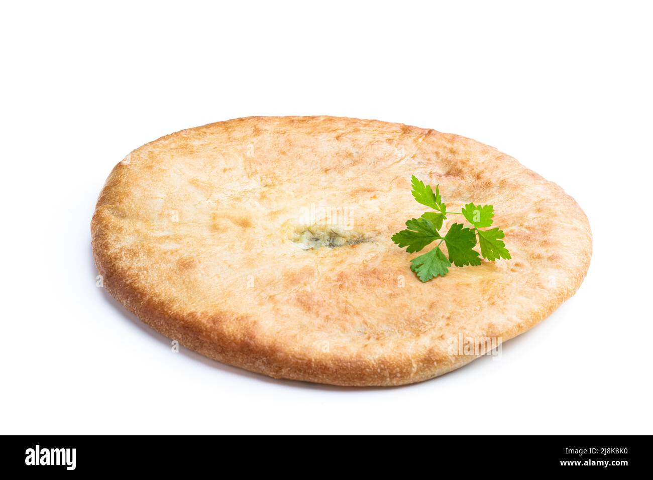 Georgian traditional bread flatbread isolated on white Stock Photo - Alamy