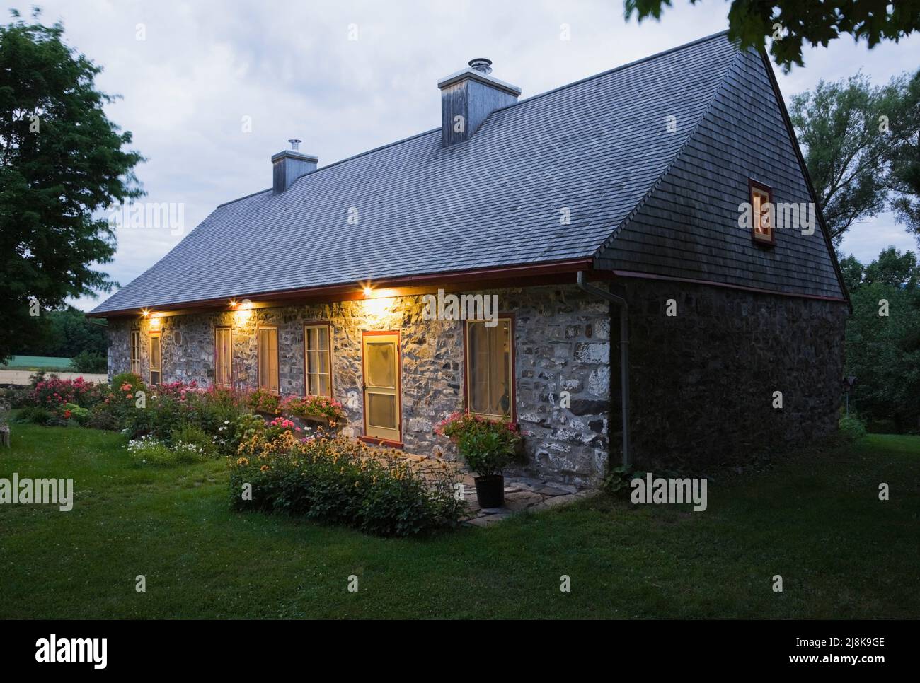 Old circa 1794 French regime cottage style fieldstone home with ...