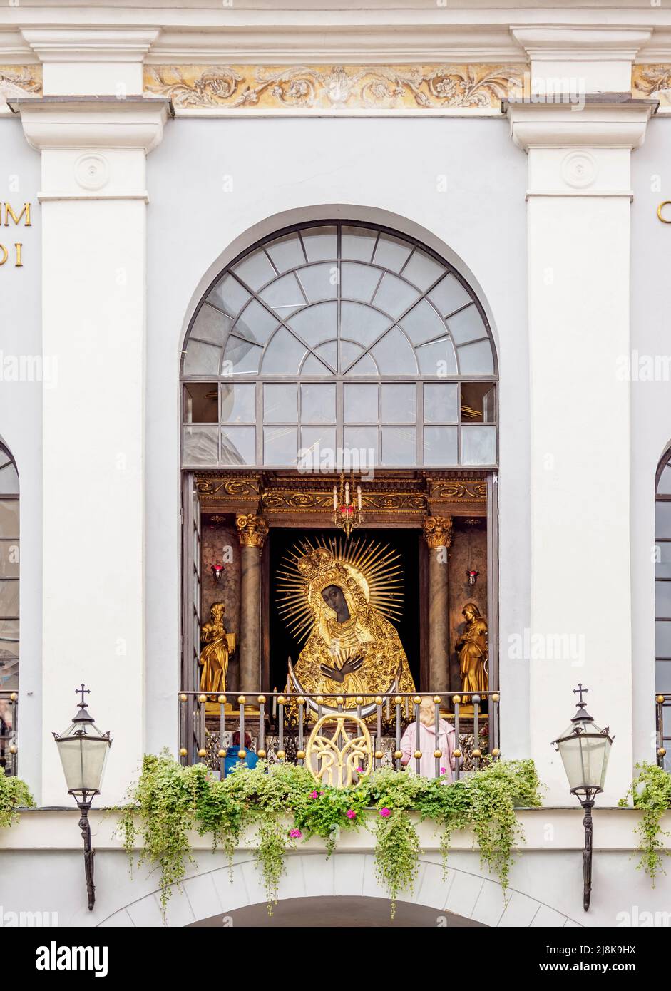 Our Lady of the Gate of Dawn Icon, Sharp Gate, Vilnius, Lithuania Stock ...