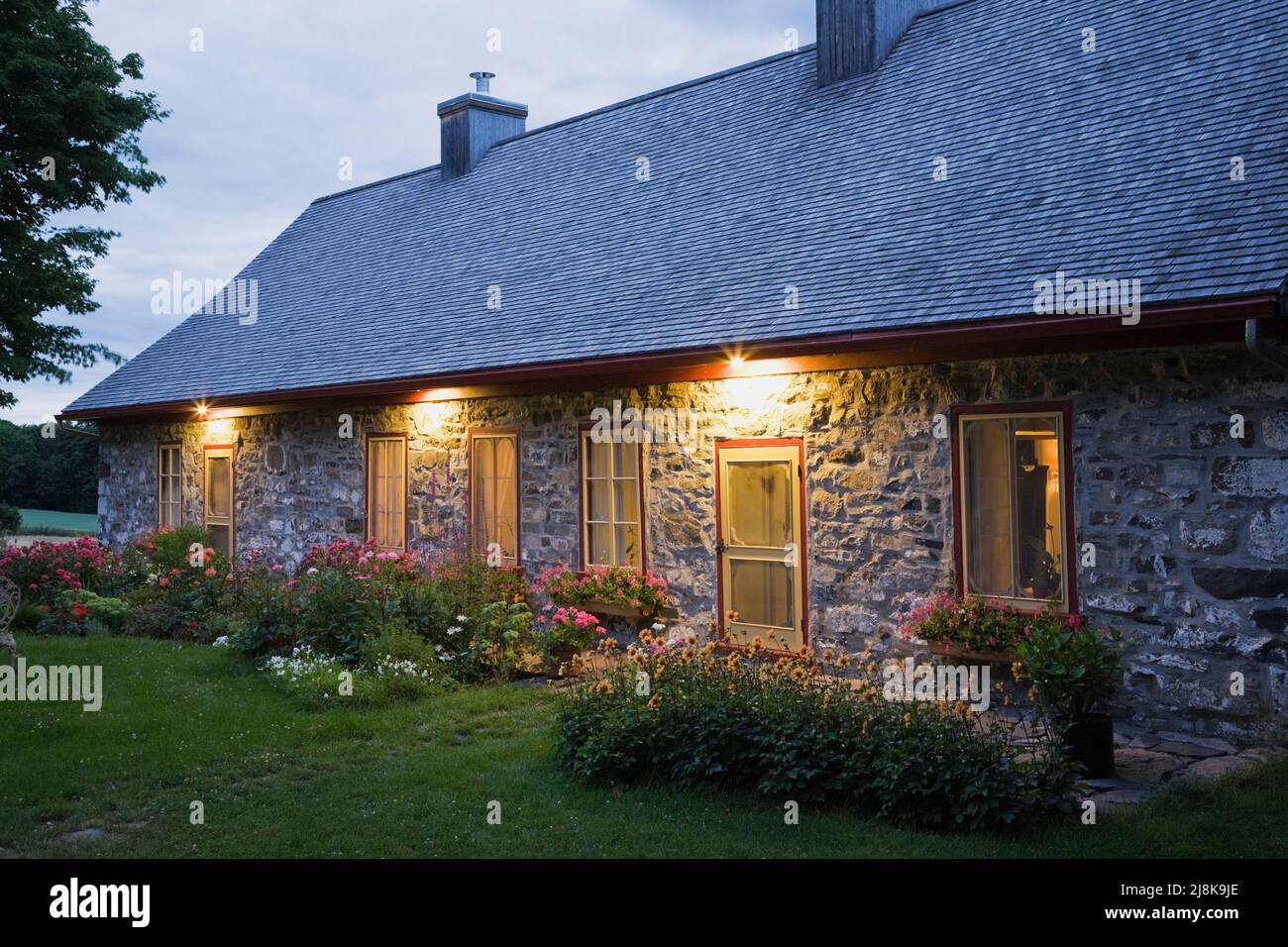 Old circa 1794 French regime cottage style fieldstone home with ...
