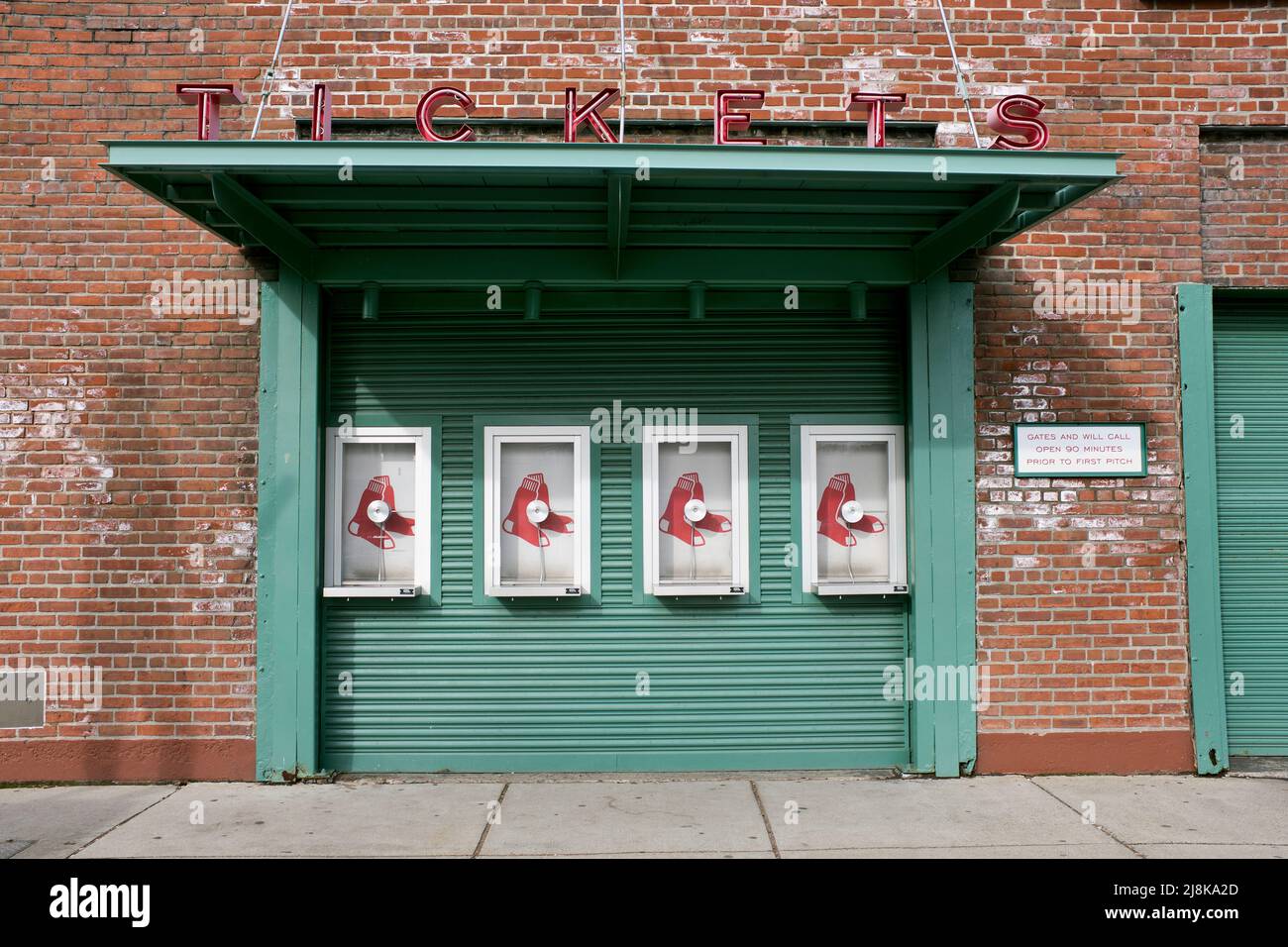 Four Ticket Windows, Fenway Park, Boston, Massachusetts, USA Stock ...