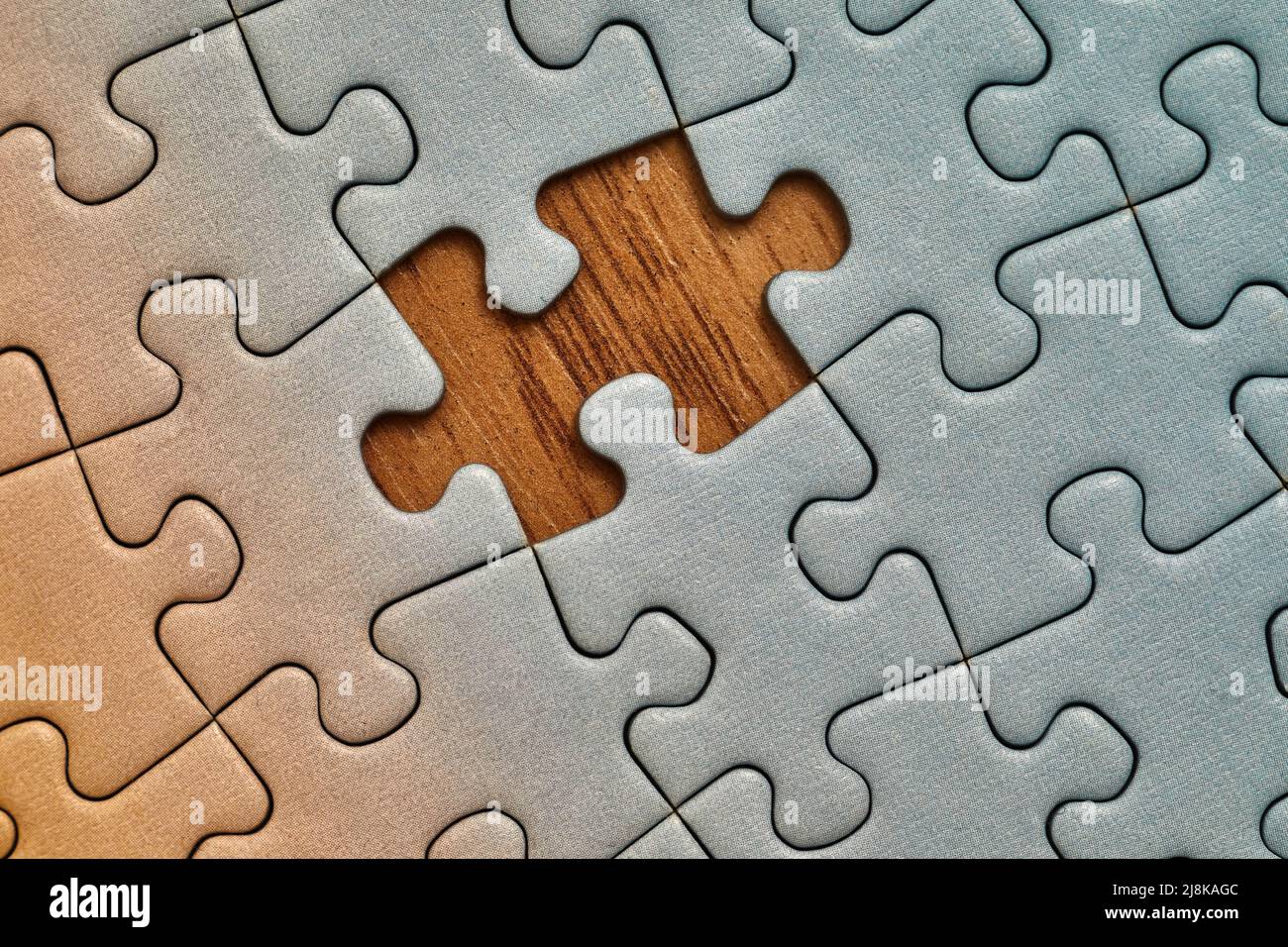Jigsaw puzzle background, almost done Stock Photo - Alamy