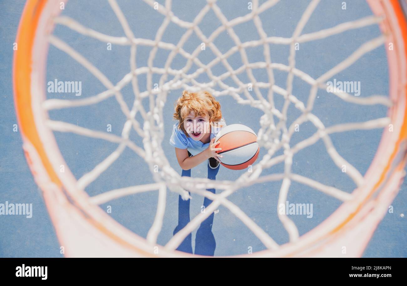Happy Face Playing Basketball