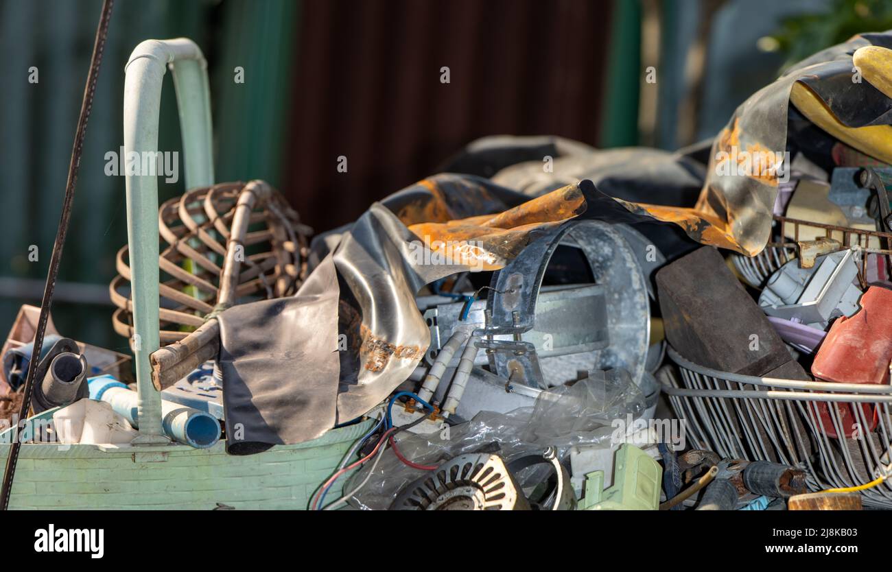 A lot of material and parts for the needs of a mechanic repairman Stock ...