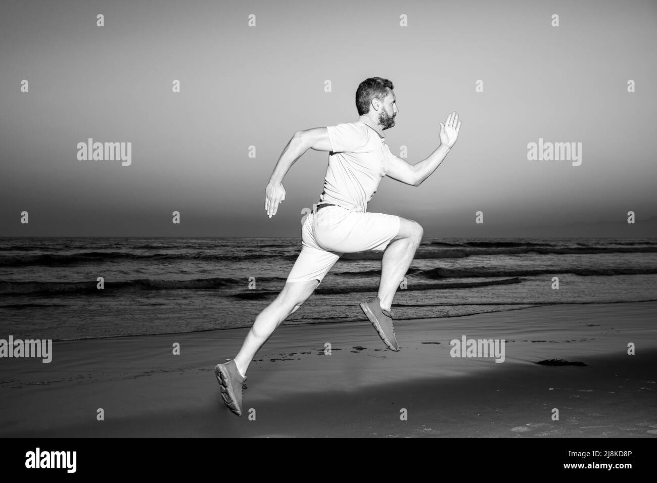 Active healthy runner jogging outdoor. Dynamic movement. Sport and ...