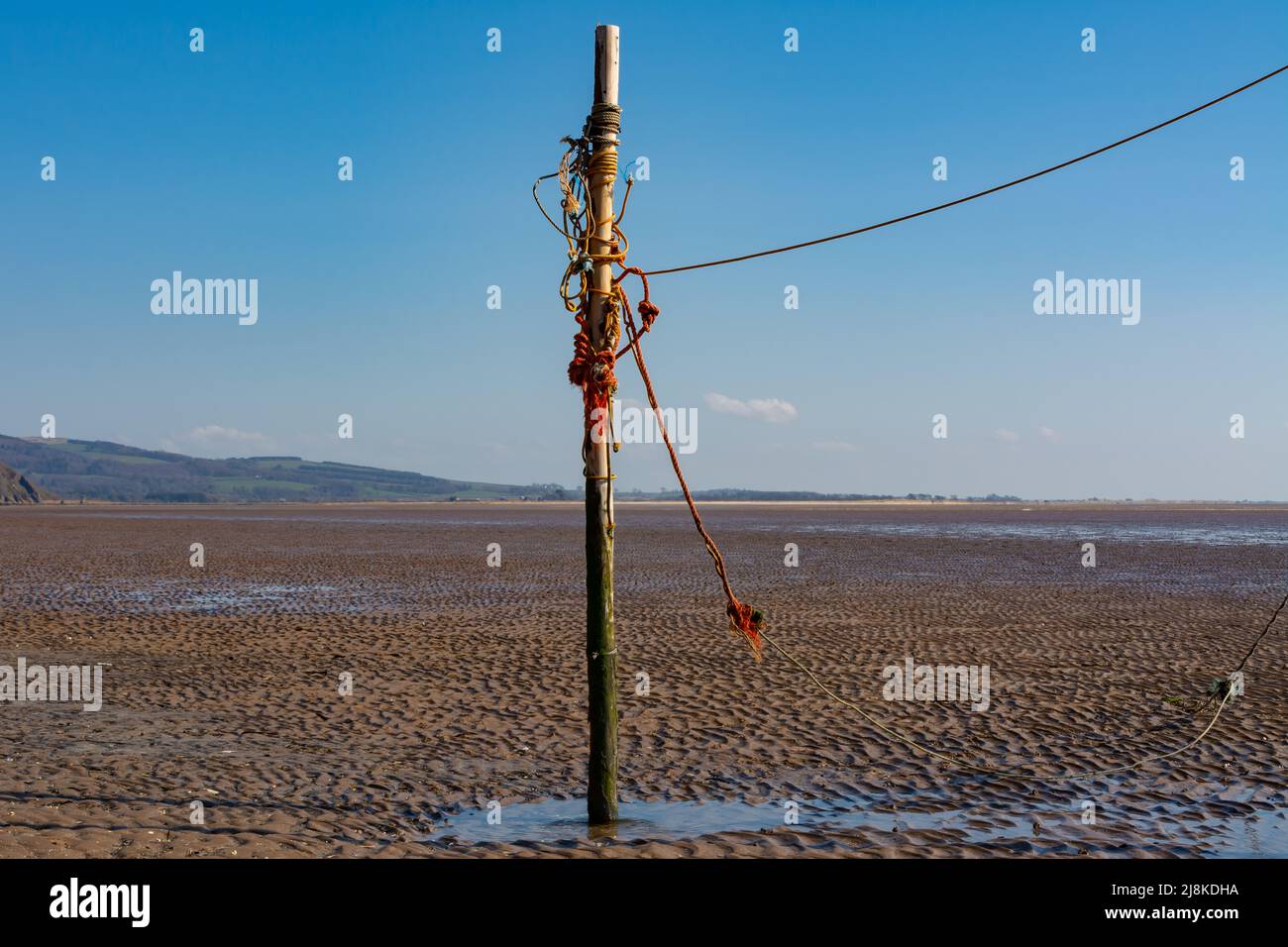 Steaks and ropes from the salmon traps on Sandyhills beach. Sandyhills ...