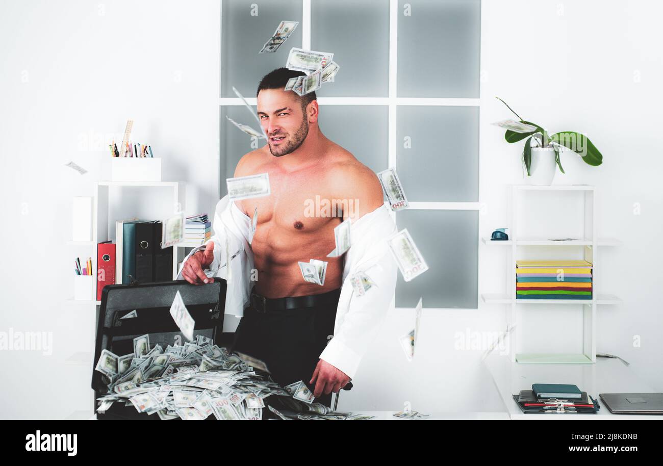 Man throwing money in the air hi-res stock photography and images - Alamy