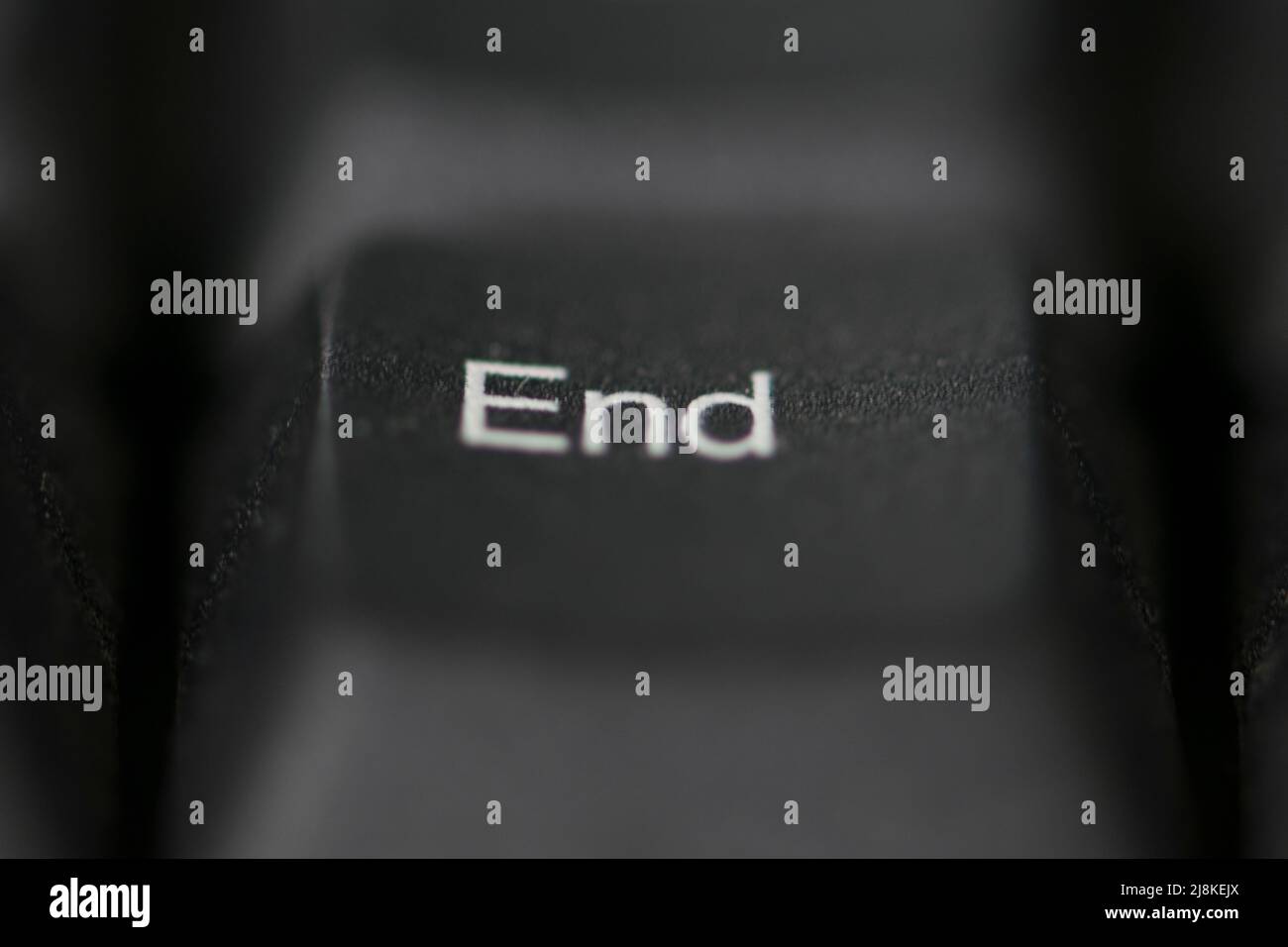 End button on keyboard with soft focus Stock Photo - Alamy