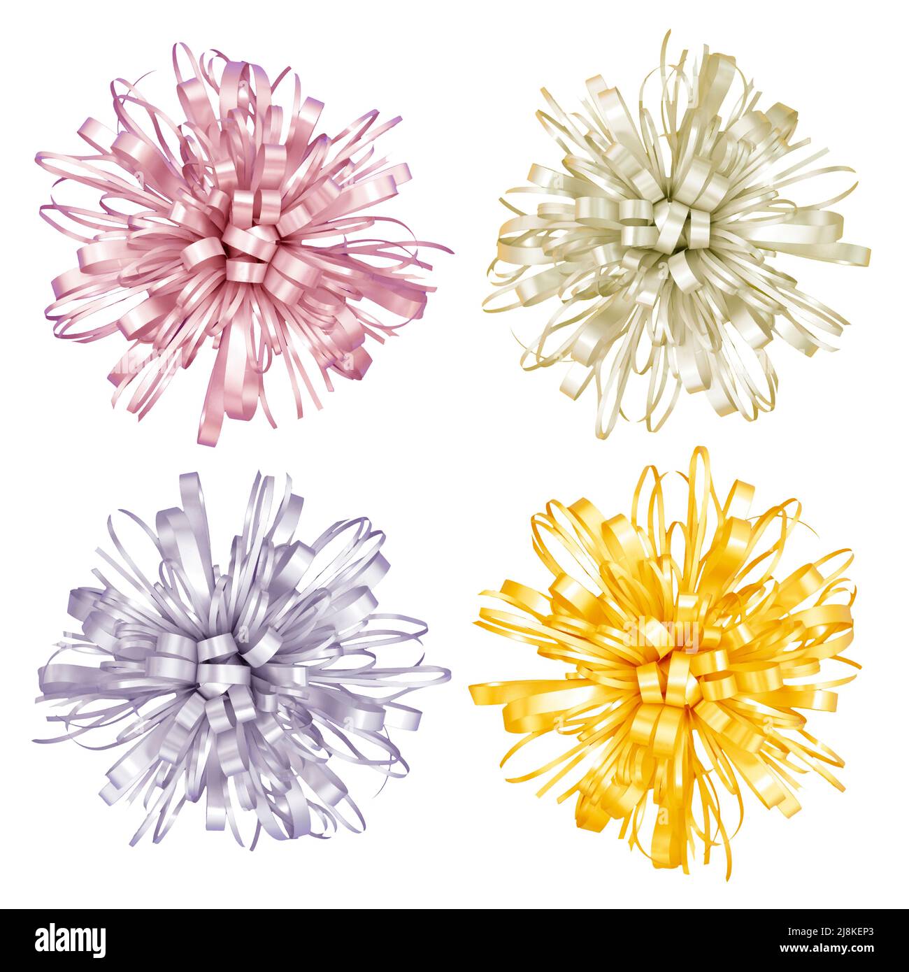 set of ribbon bow Stock Photo - Alamy