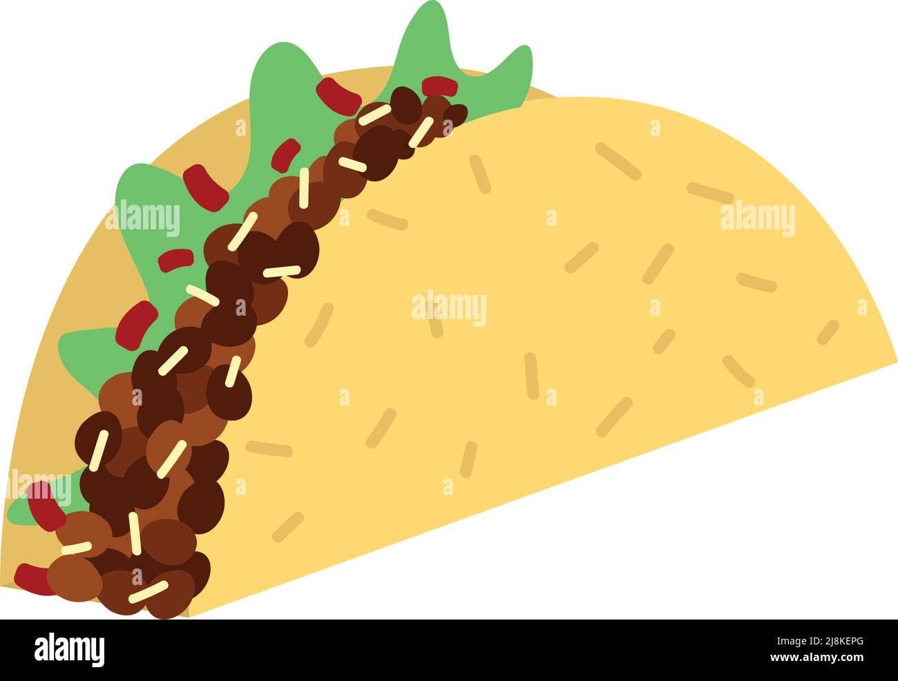 mexican taco food Stock Vector Image & Art - Alamy
