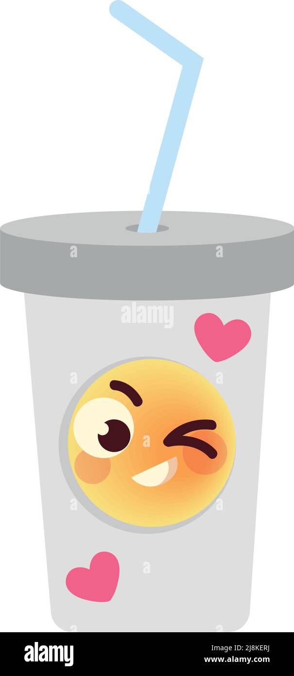 disposable cup with emoji Stock Vector Image & Art - Alamy