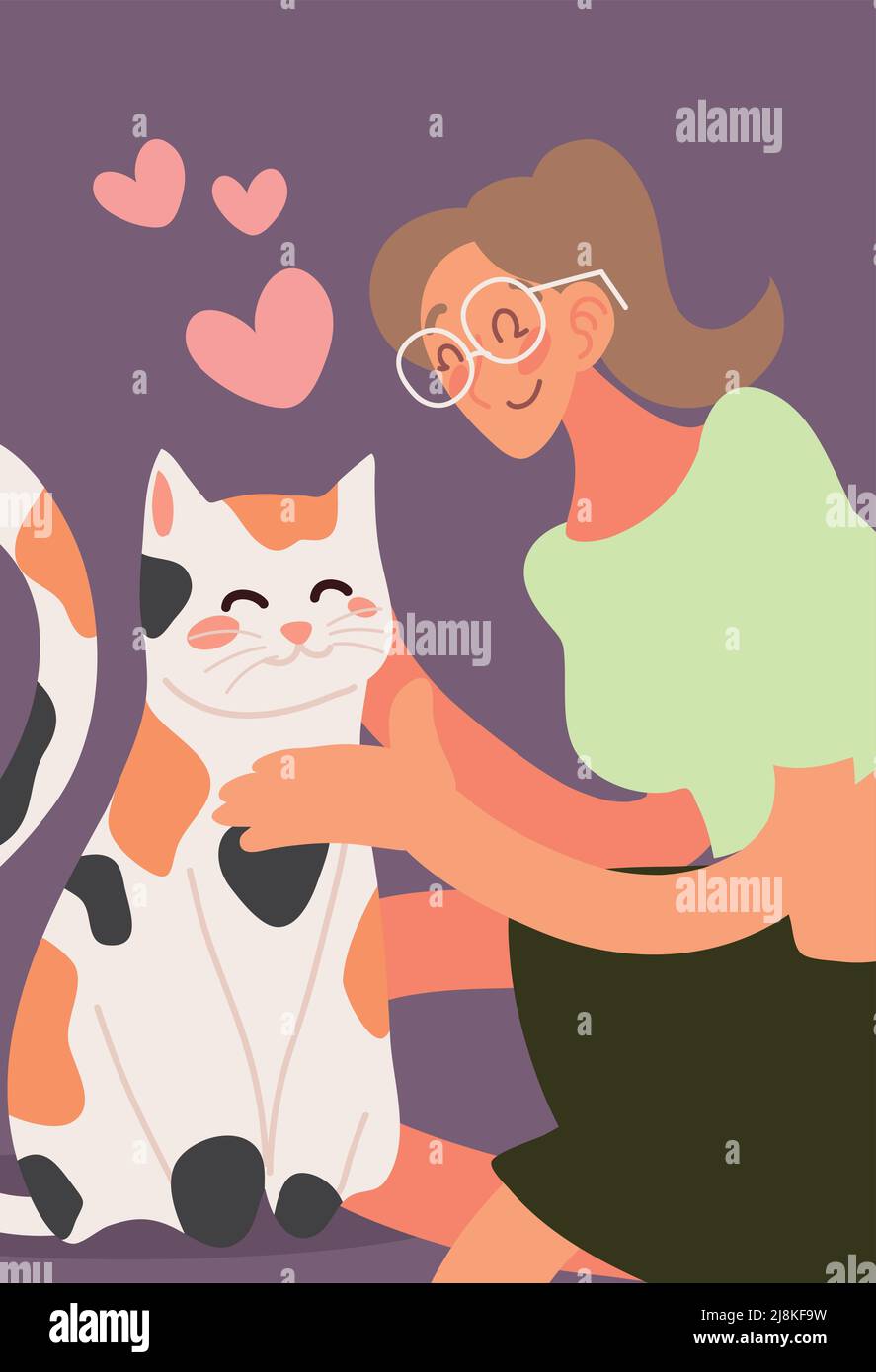 Female tabby cat Stock Vector Images - Alamy