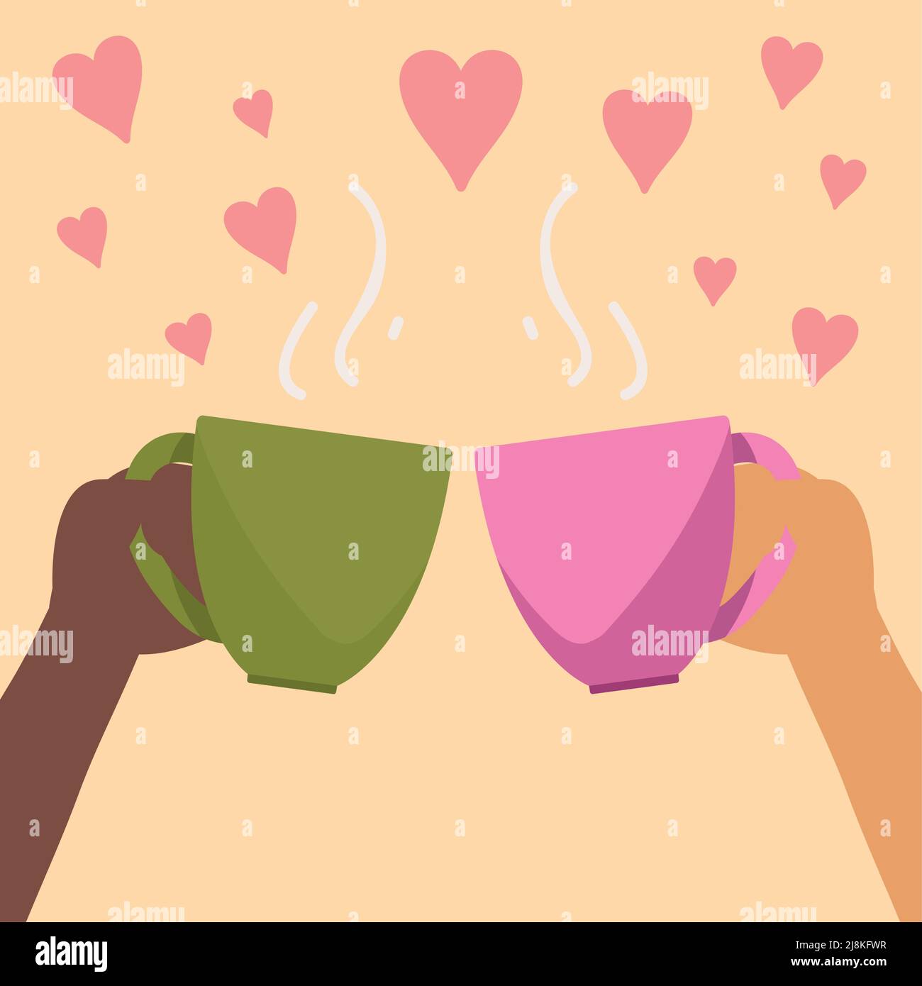 people love hot drink coffee Stock Vector Image & Art - Alamy