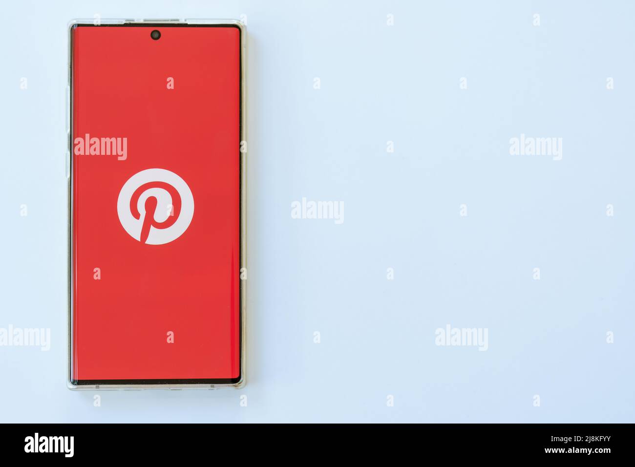 Chiangmai, Thailand - May 13 2022 : smartphone showing Pinterest ...