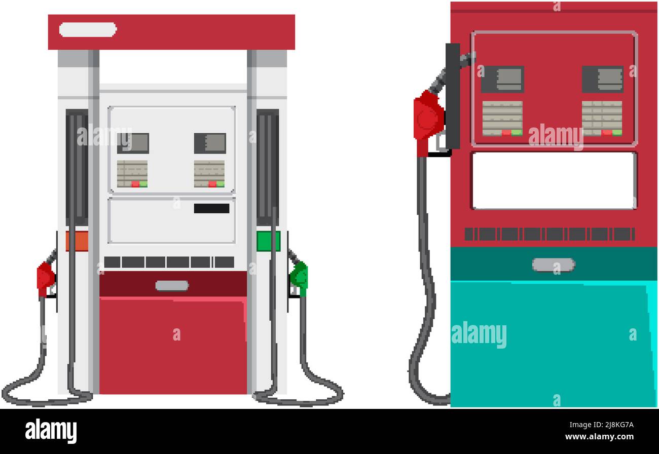 Picture gas station Cut Out Stock Images & Pictures - Alamy