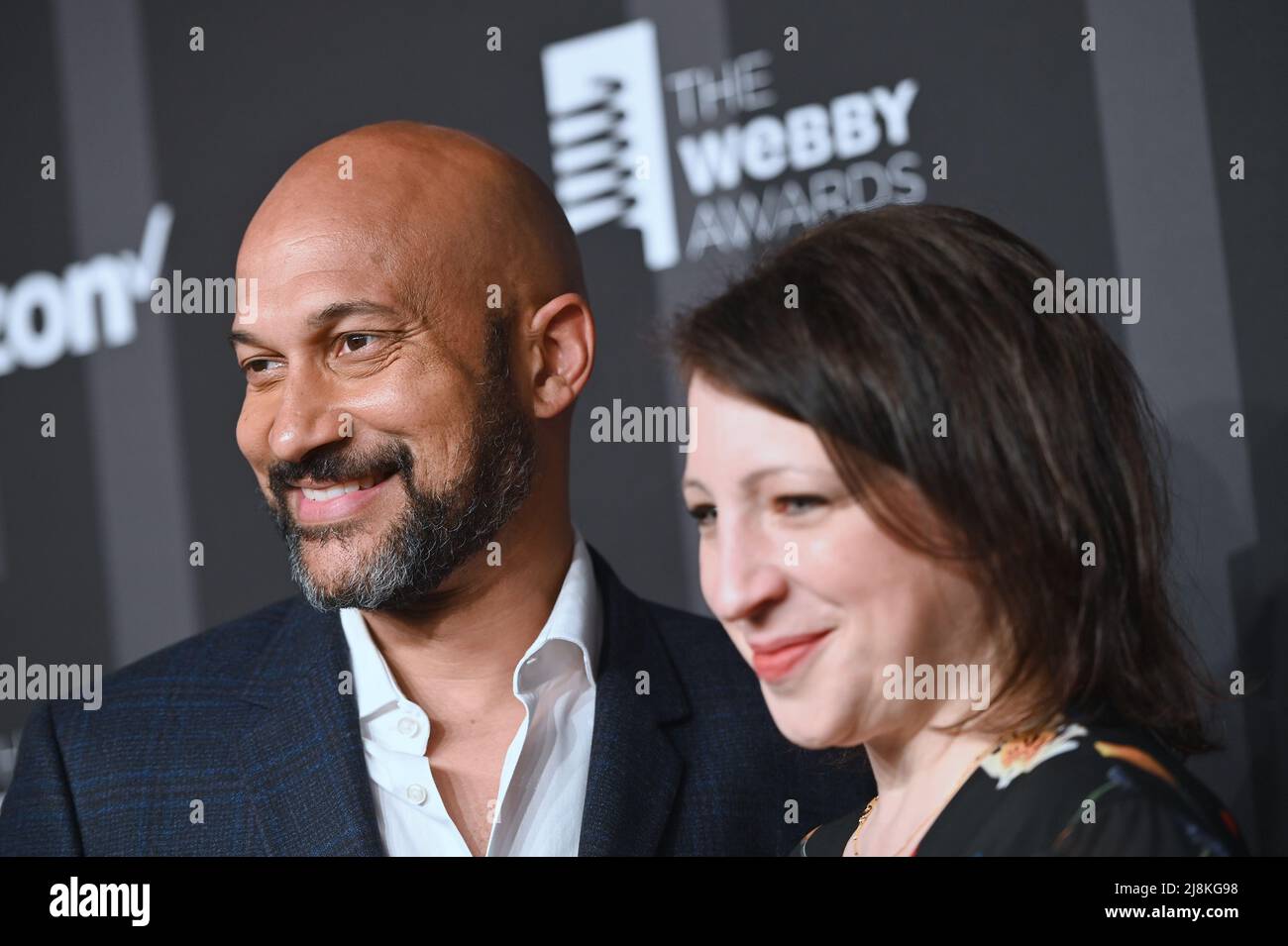 Keegan-Michael Key and Elisa Pugliese attend the 26th Annual Webby ...
