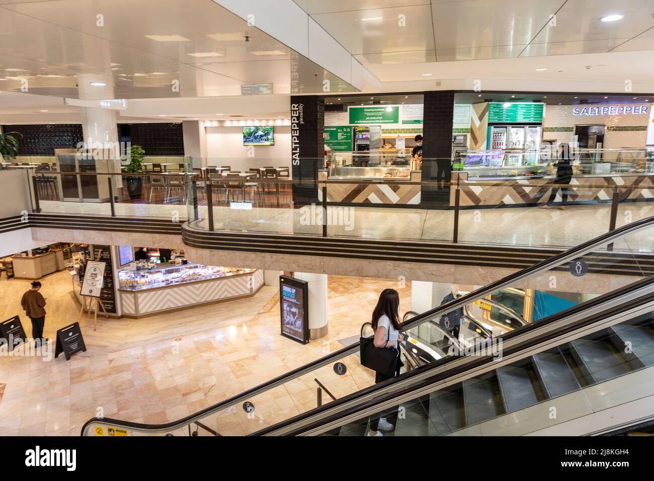 Inside Sydney shopping centre in Pitt street,Sydney,Australia Stock ...