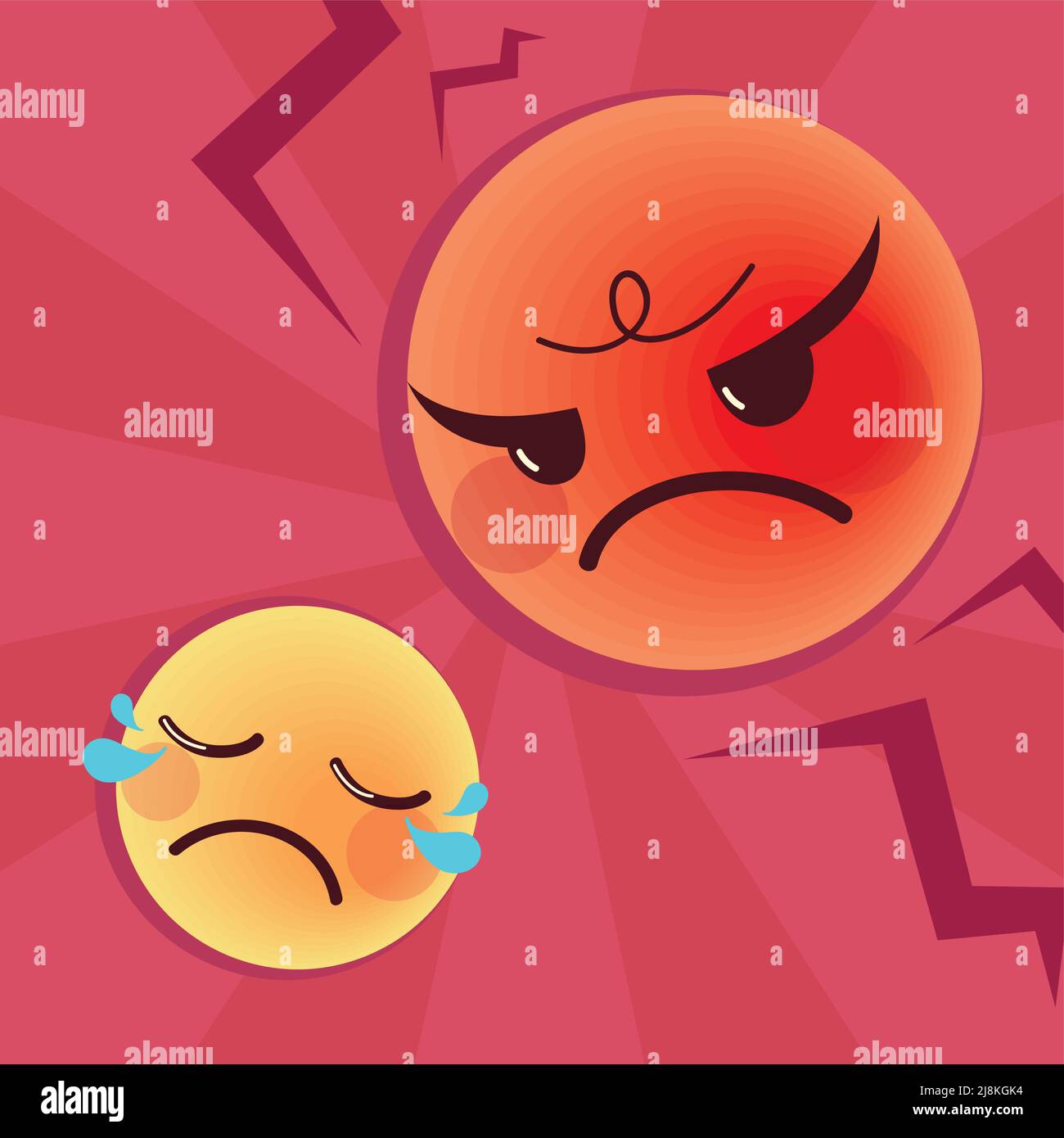 angry and crying emoji Stock Vector Image & Art - Alamy