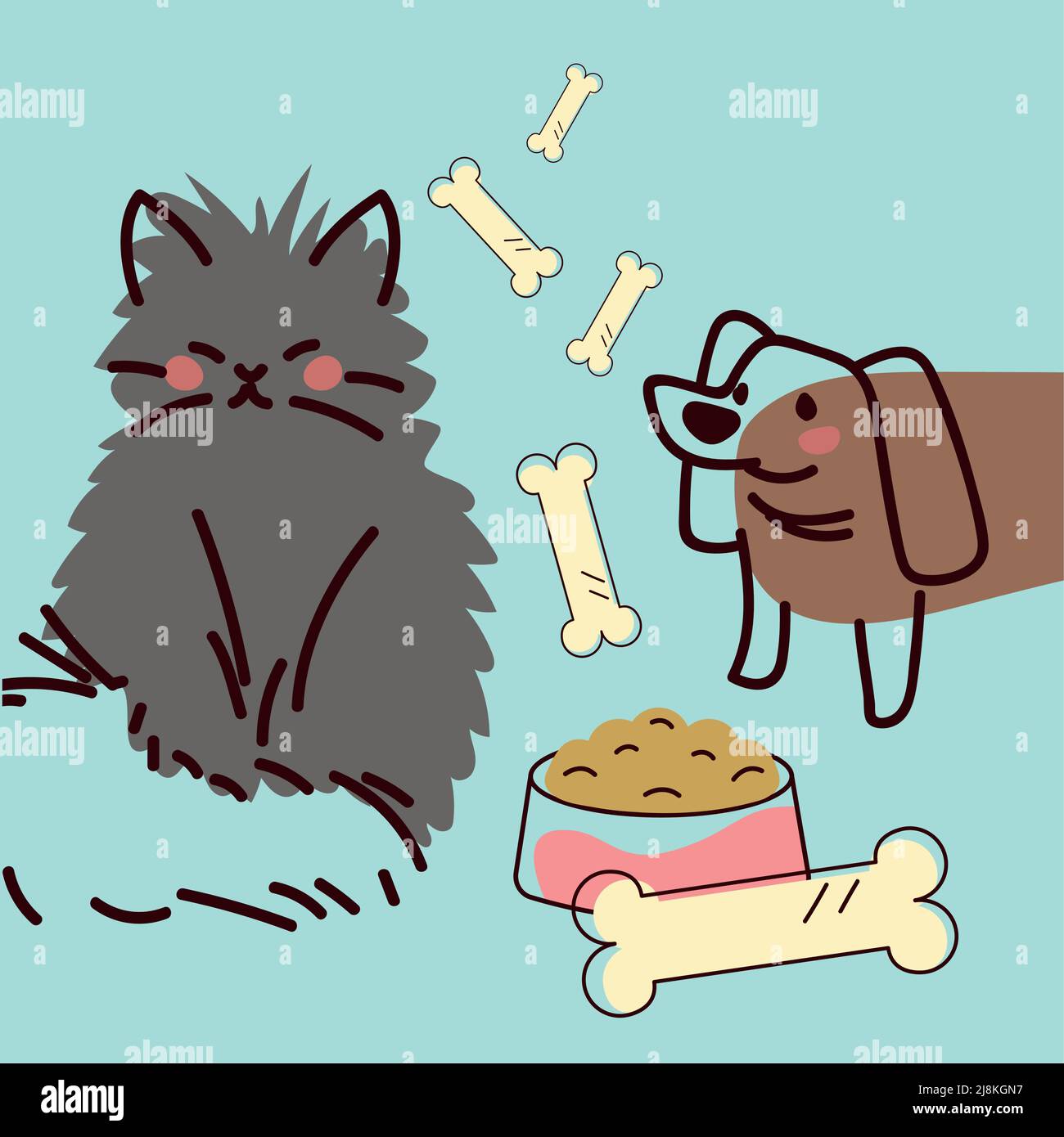 pets animal cartoon Stock Vector Image & Art - Alamy