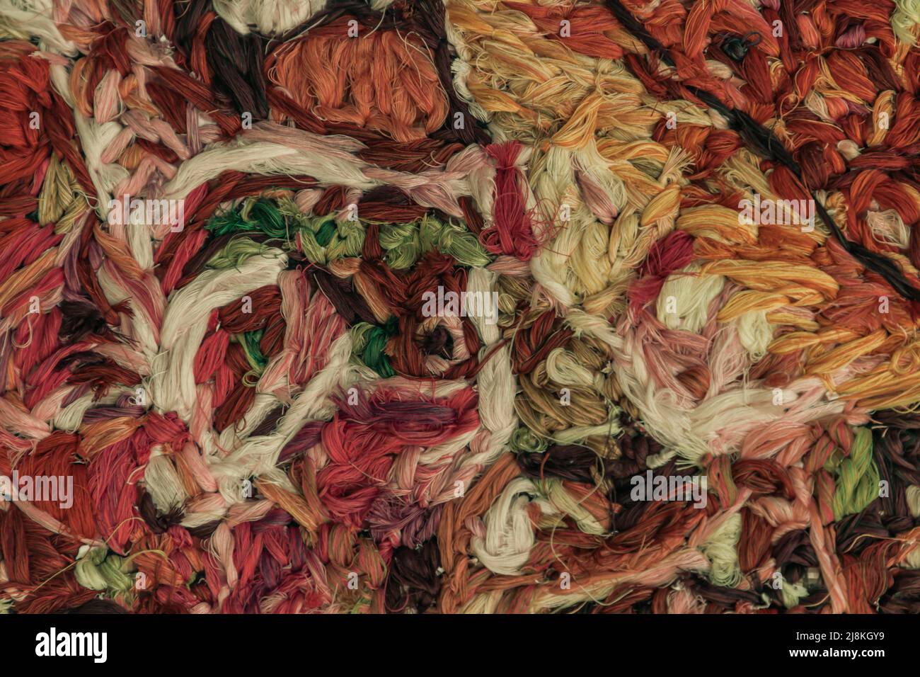 Colorful of Cross-stitch threads. Background of Texture and fiber ...