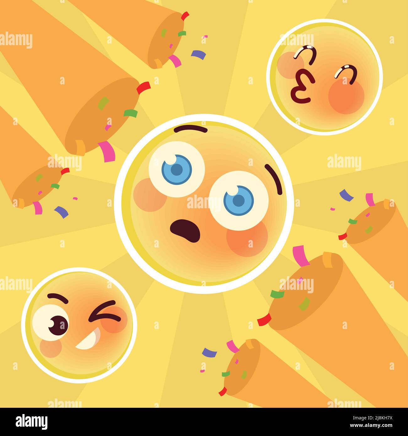 emoji day festive Stock Vector Image & Art - Alamy
