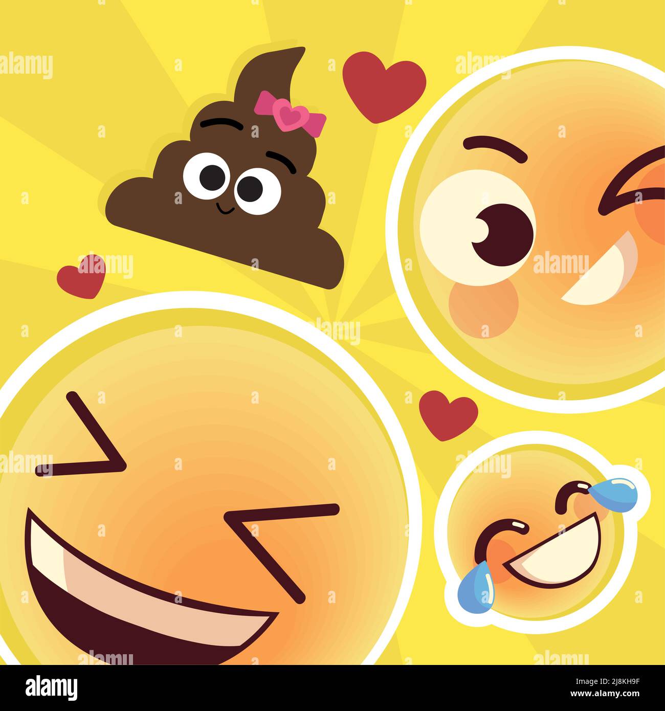 funny emoji faces Stock Vector Image & Art - Alamy