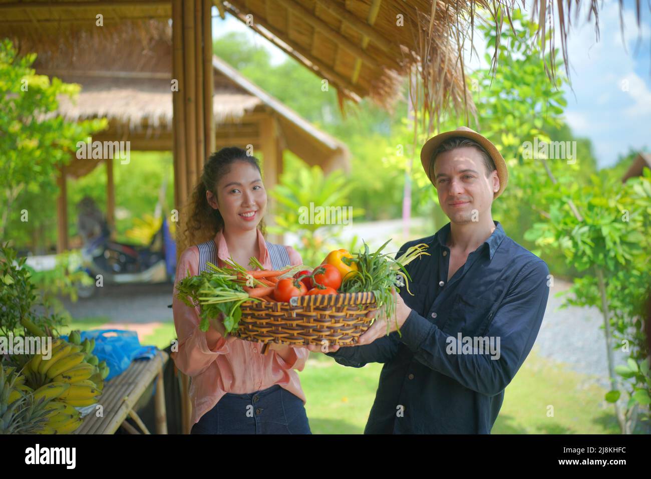 Women group farm laughing hi-res stock photography and images - Alamy
