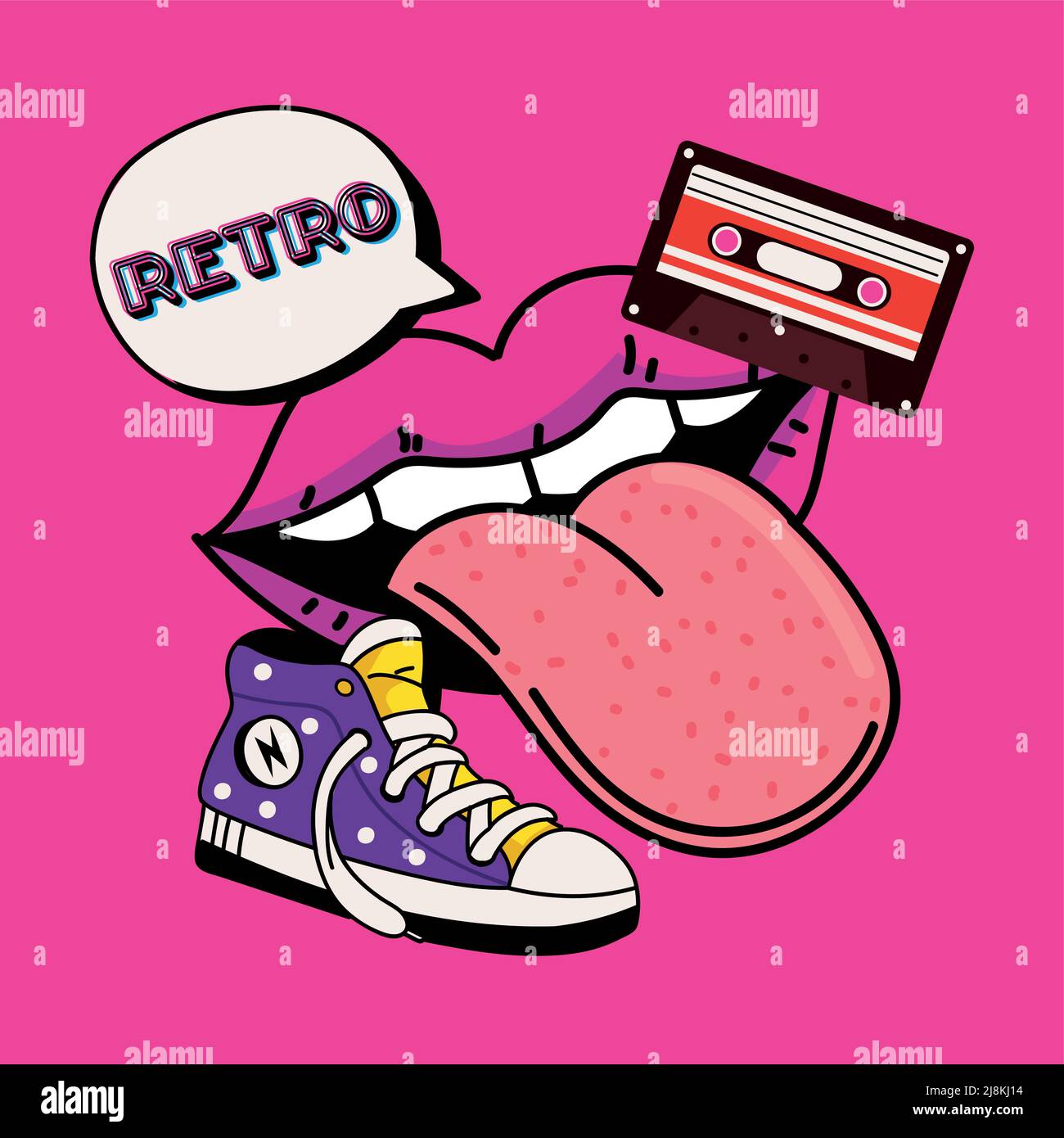 90s retro design Stock Vector Image & Art - Alamy