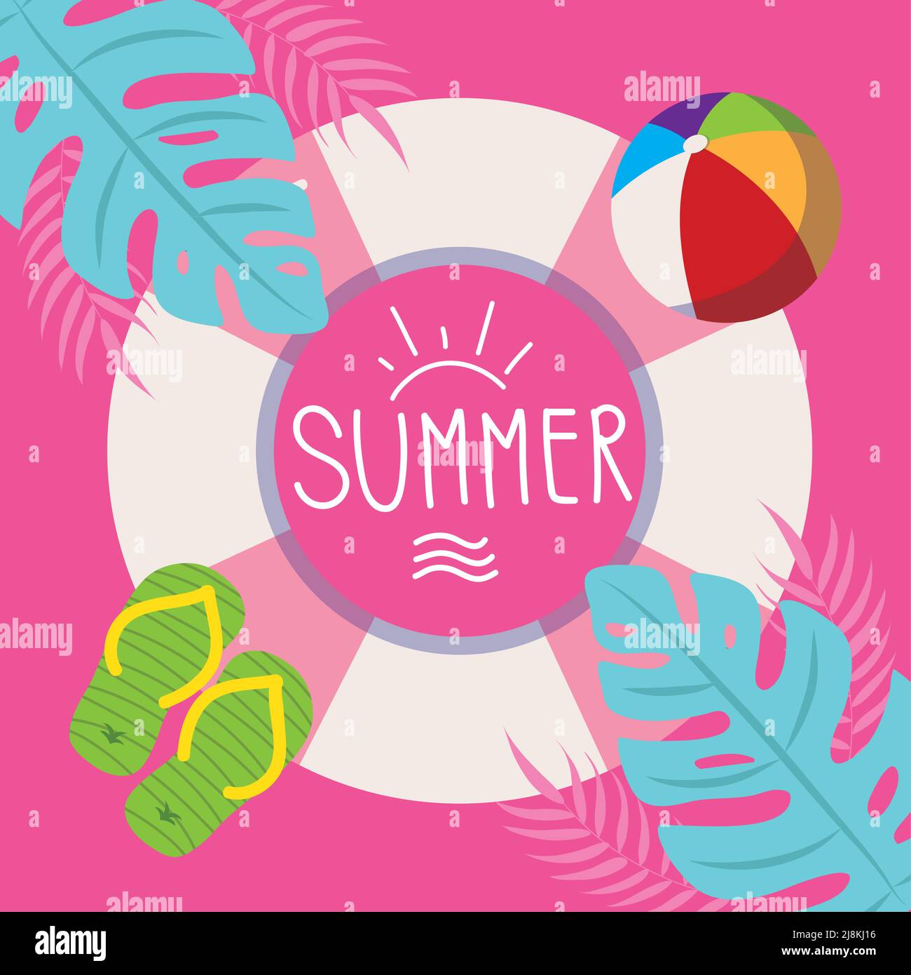 summer vacation season Stock Vector Image & Art - Alamy