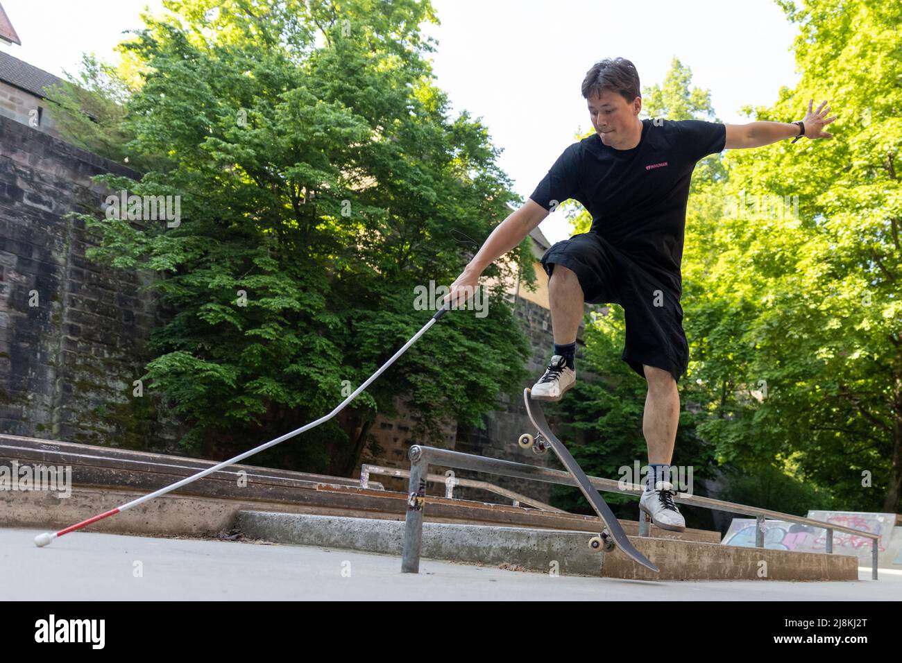 Disabled in in skate park hi-res stock photography and images - Alamy