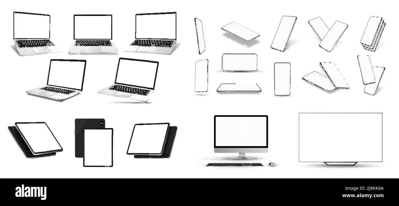 Blank mock ups design Cut Out Stock Images & Pictures - Alamy