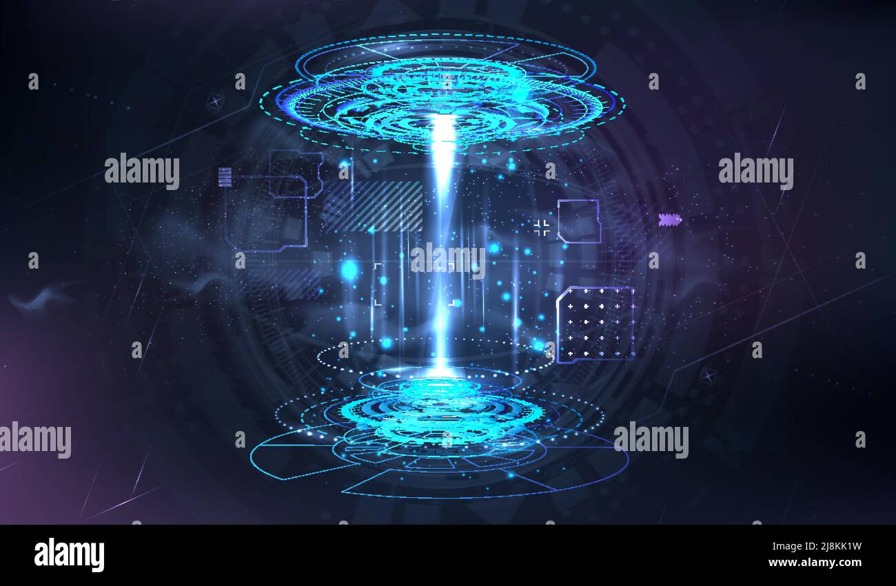 Hud interface virtual hologram future hi-res stock photography and ...