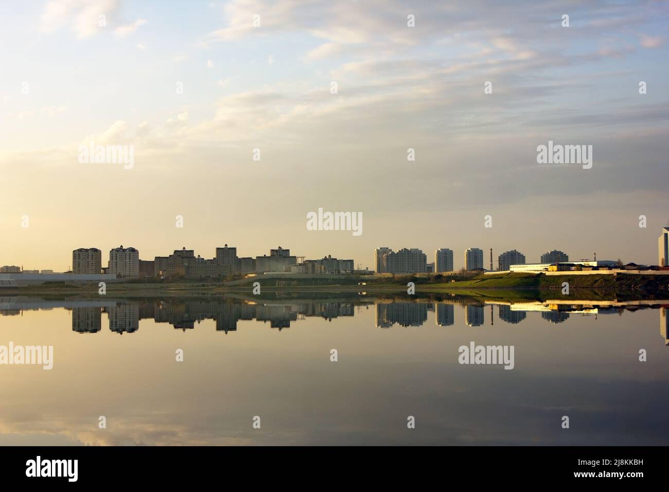 Baku. Azerbaijan. 03.29.2020 year. Olympic village by the lake located ...