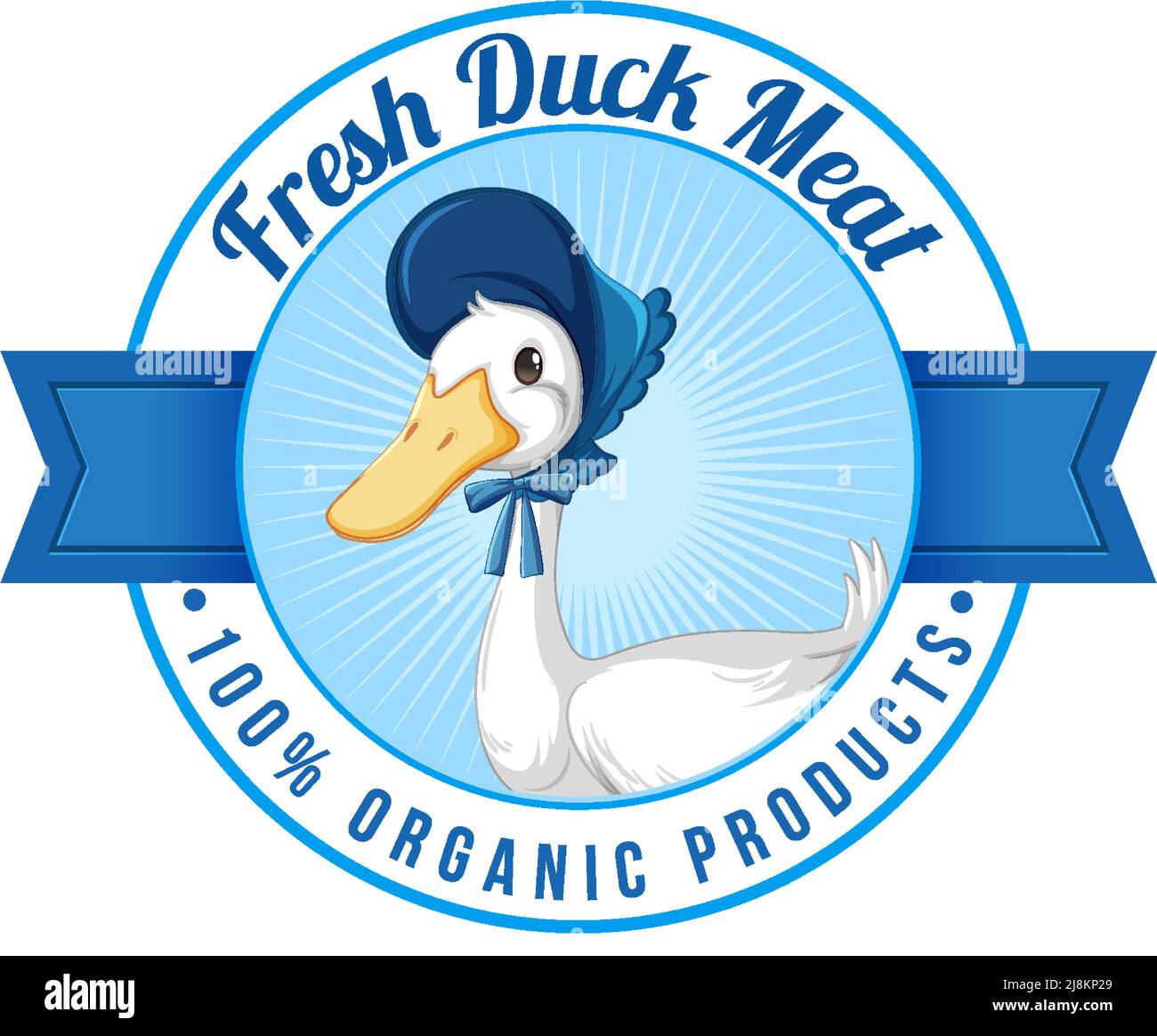 Logo design with fresh duck meat illustration Stock Vector Image & Art ...