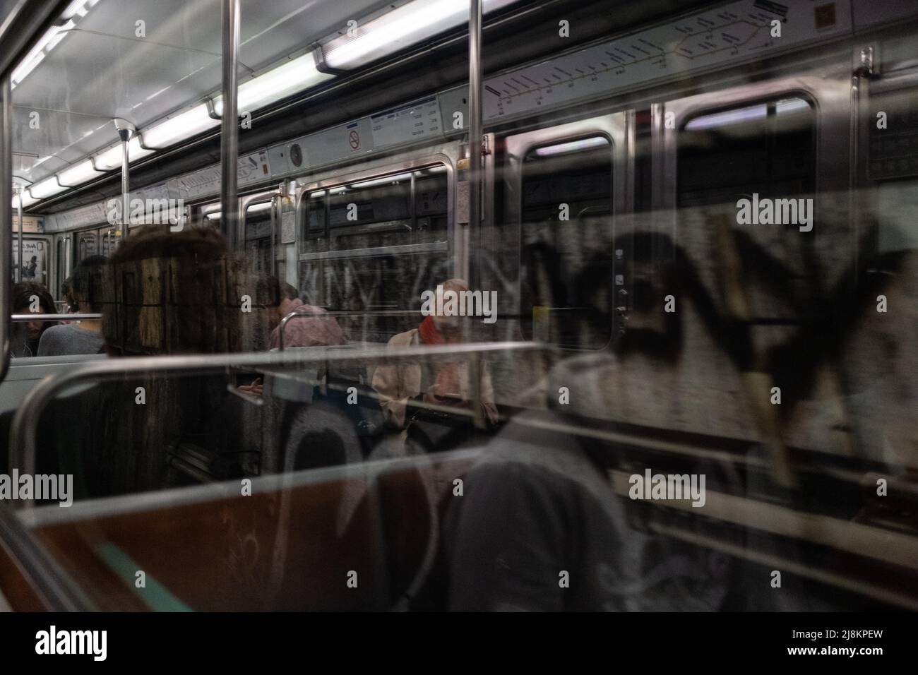 France, Paris. Illustration of daily life. Photograph by Martin ...