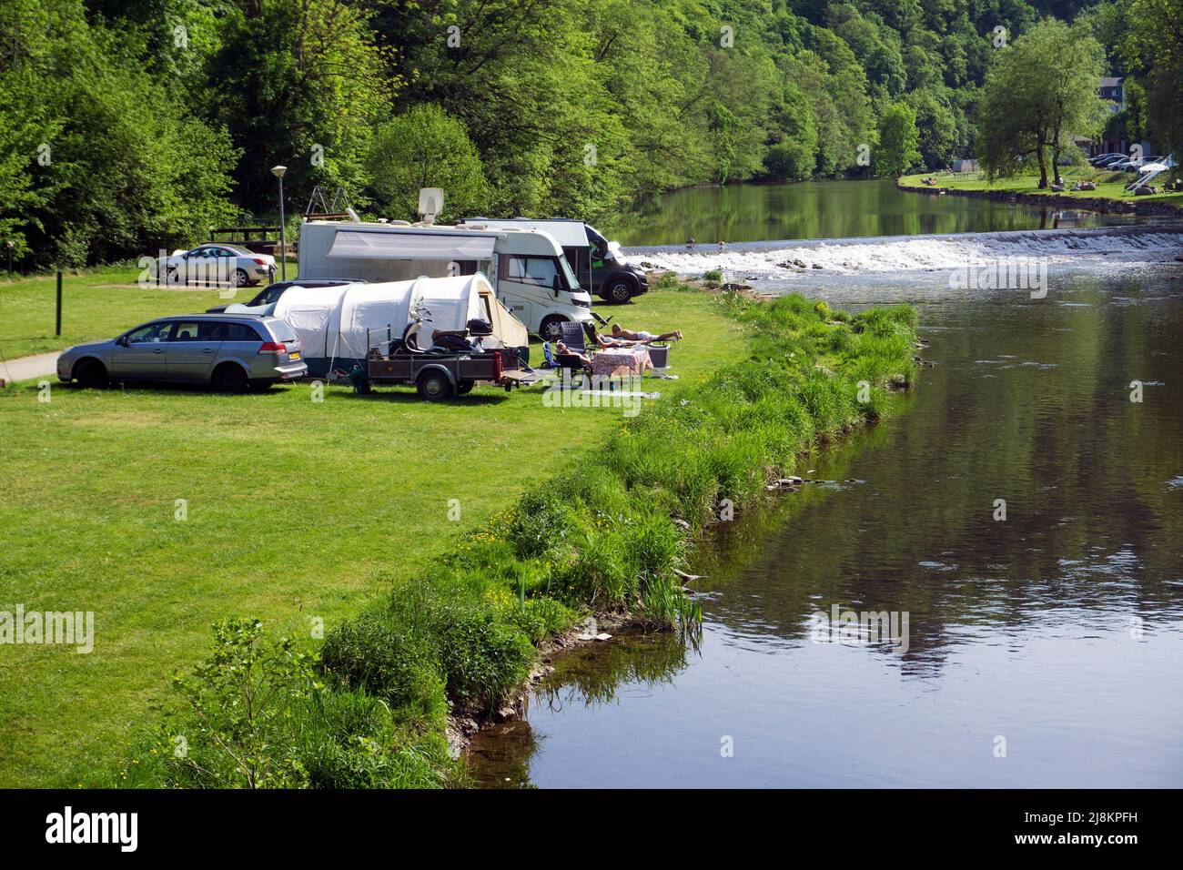 Camping Site Camping du Moulin, in the green valley of the Sure river ...