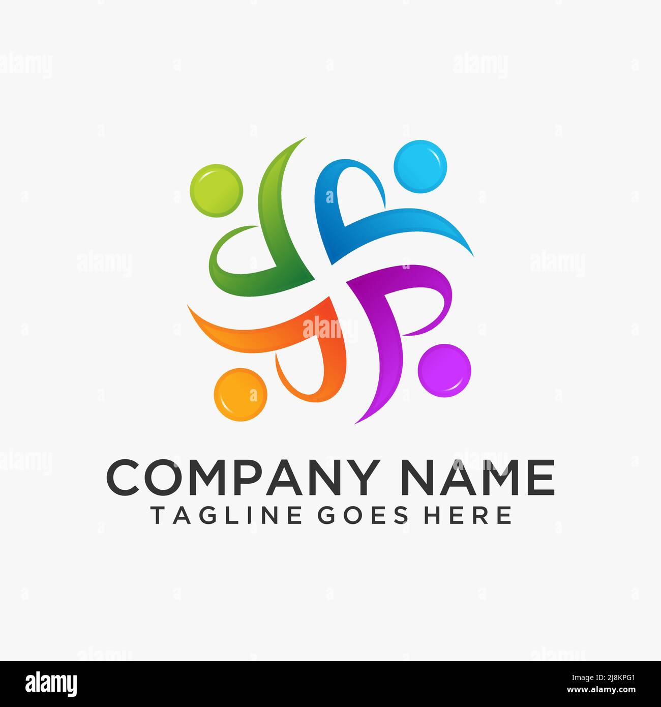 Community group logo design Stock Vector Image & Art - Alamy