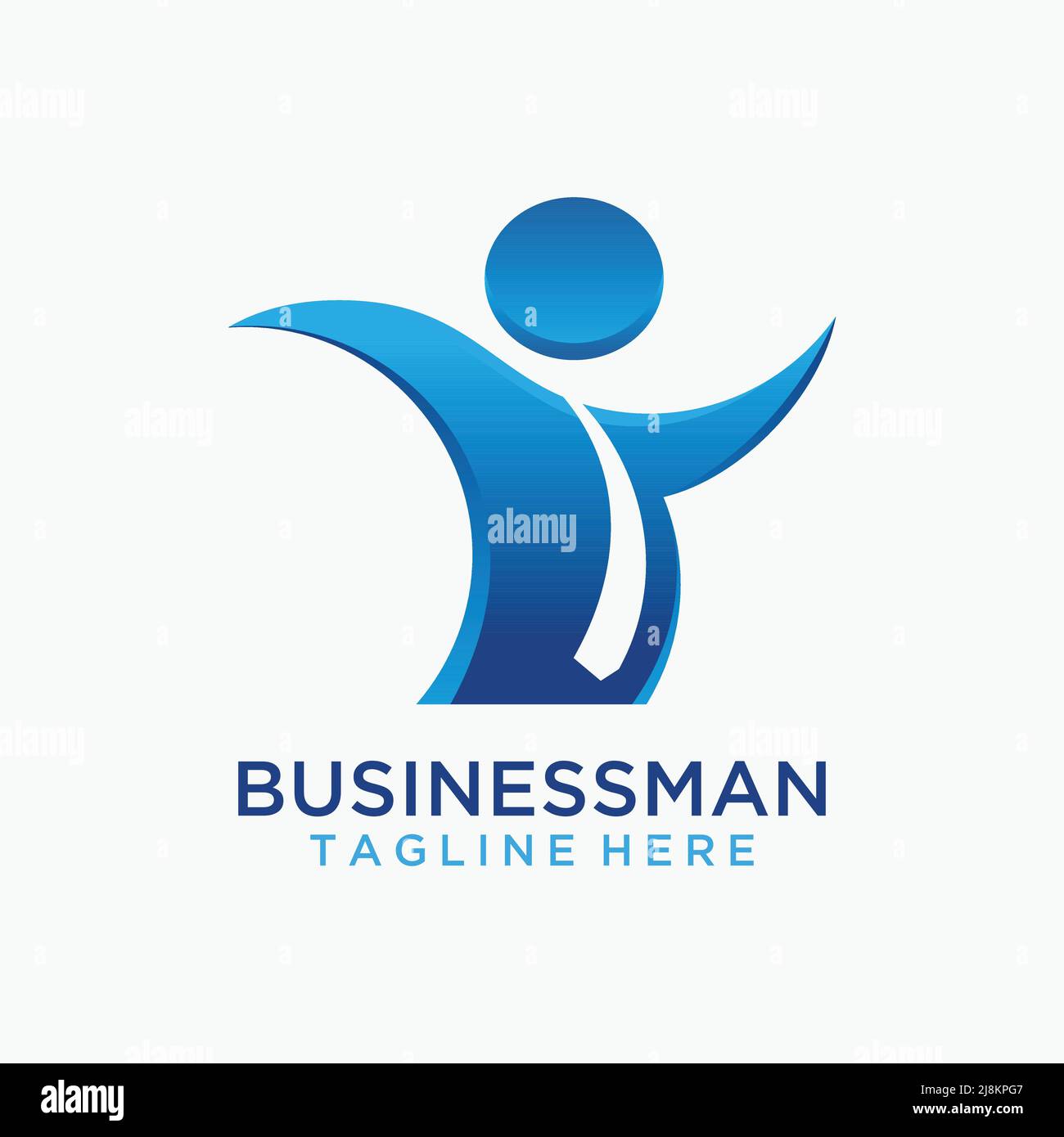 Businessman logo design Stock Vector Image & Art - Alamy