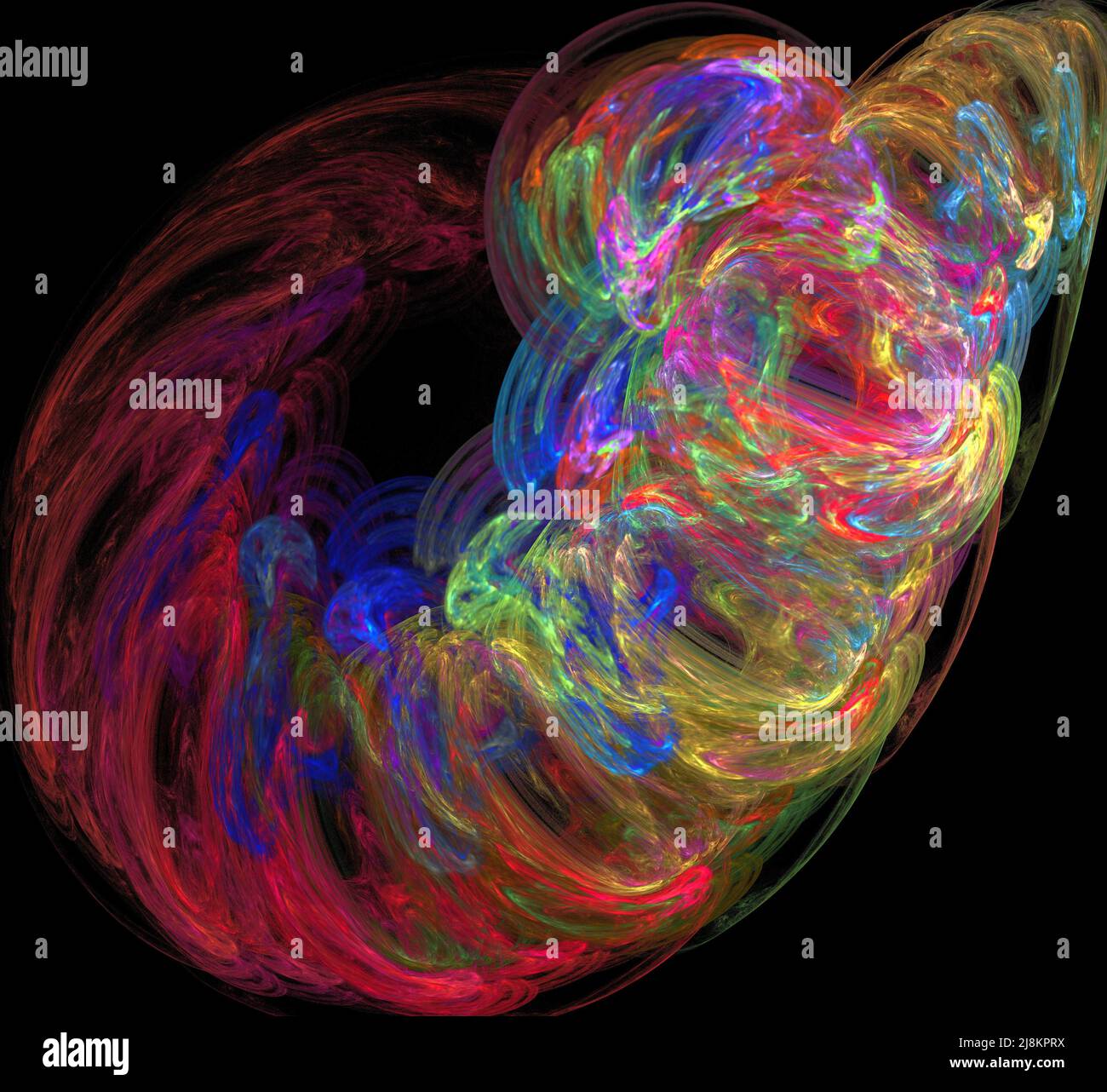 image of one Illustration of digital fractal Stock Photo - Alamy
