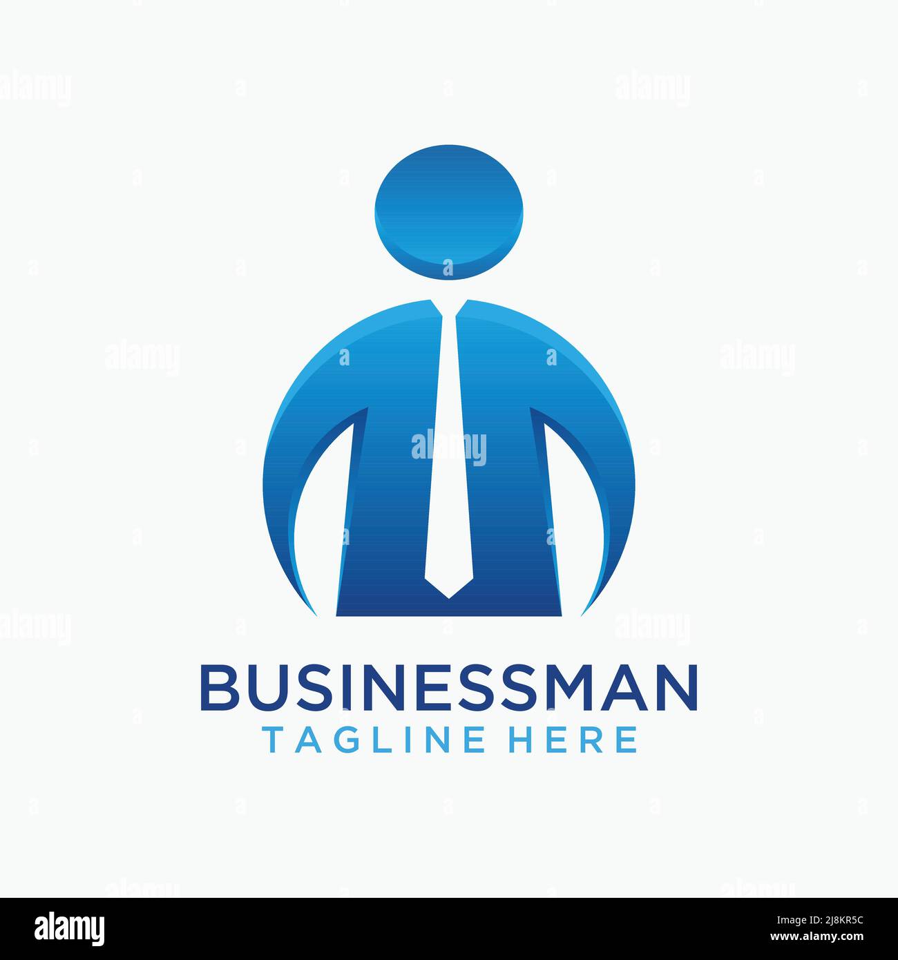 Businessman logo design Stock Vector Image & Art - Alamy