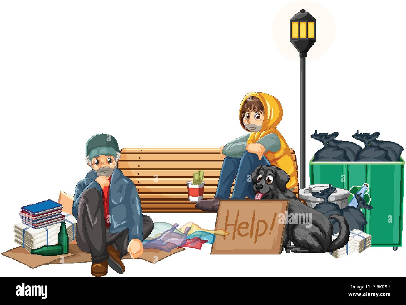 Ragged homeless man Cut Out Stock Images & Pictures - Alamy