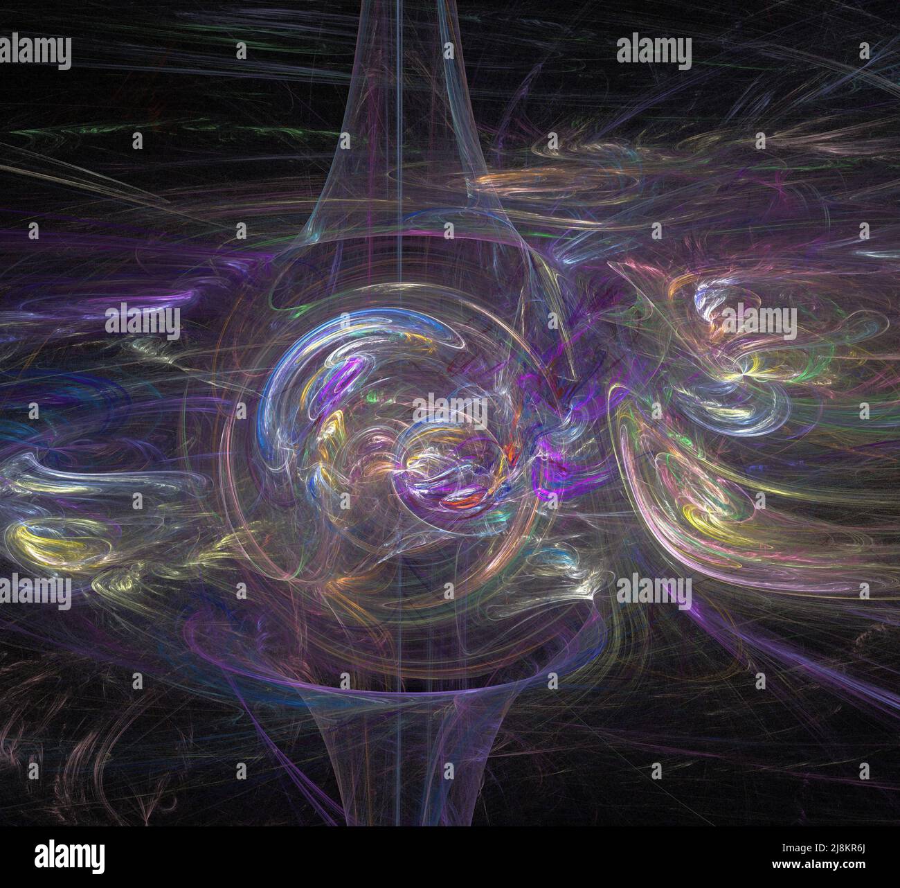 image of one Illustration of digital fractal Stock Photo - Alamy