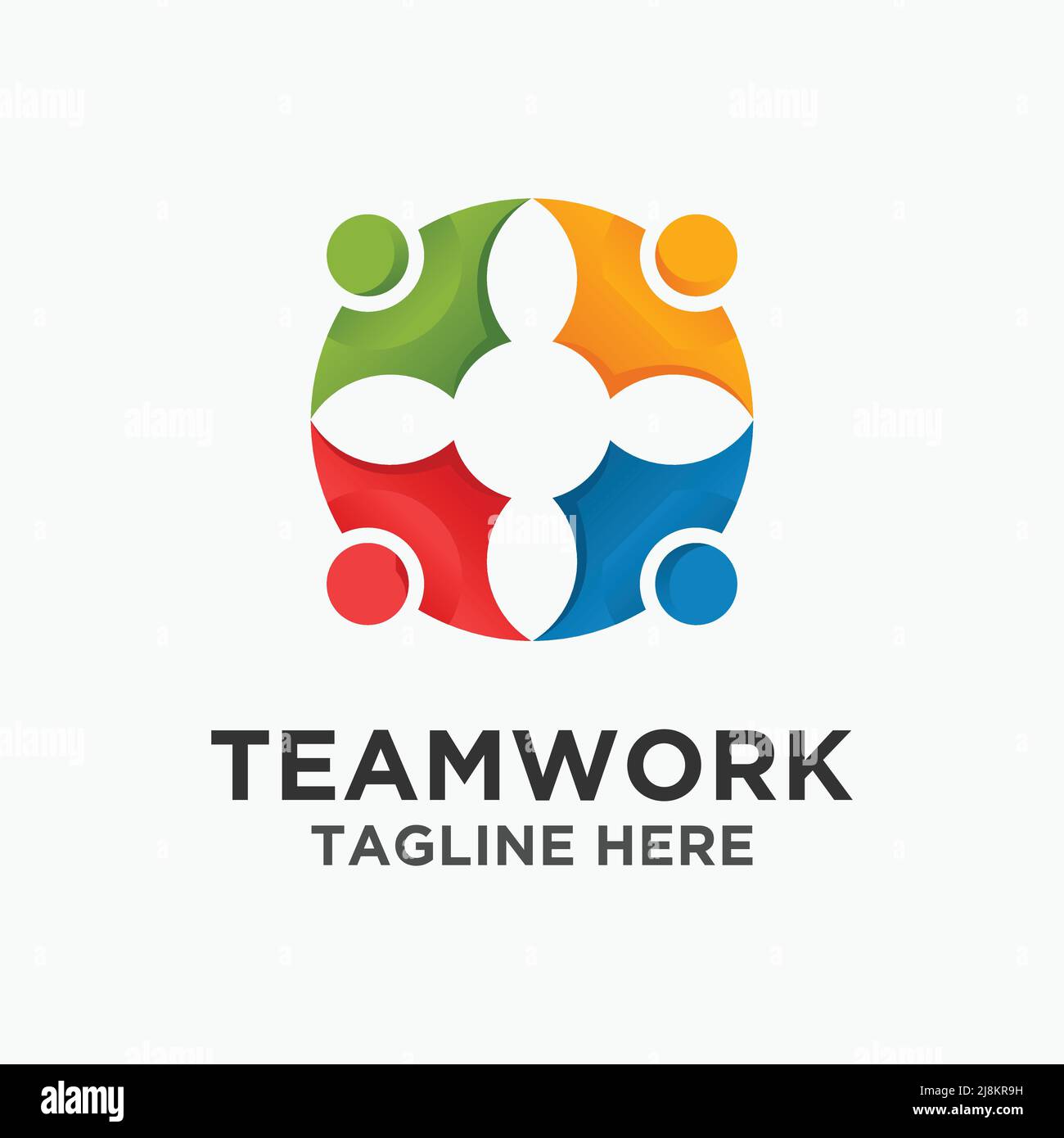Teamwork logo design Stock Vector Image & Art - Alamy