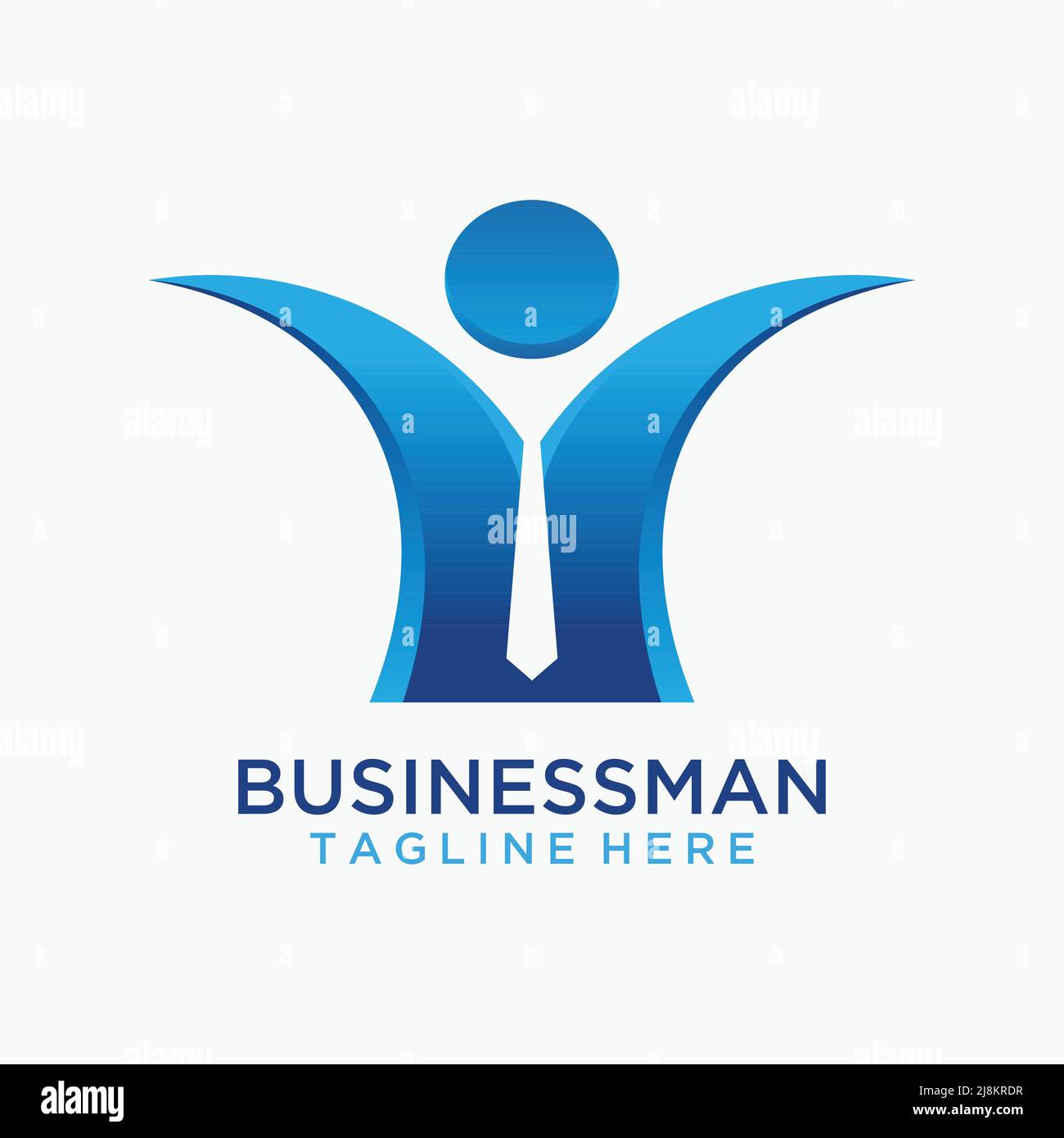 Businessman logo design Stock Vector Image & Art - Alamy