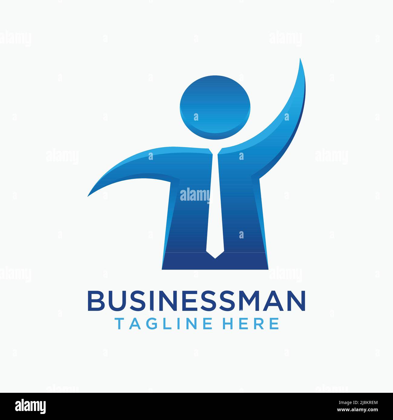 Businessman logo design Stock Vector Image & Art - Alamy