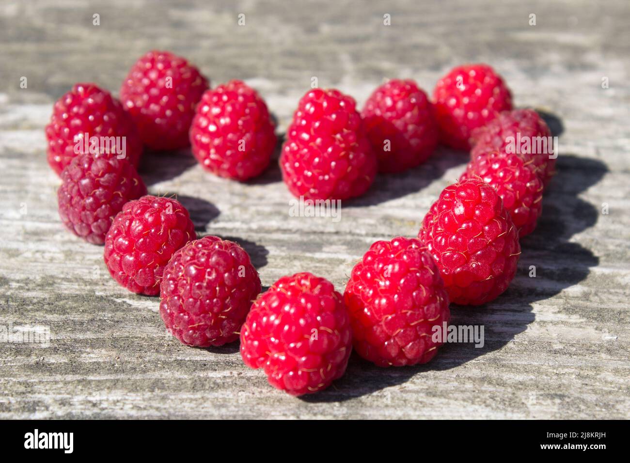 heart of raspberry Stock Photo - Alamy