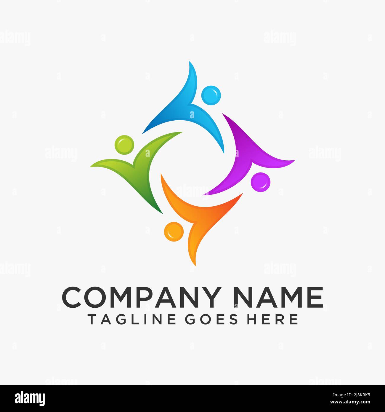 Teamwork group logo design Stock Vector Image & Art - Alamy